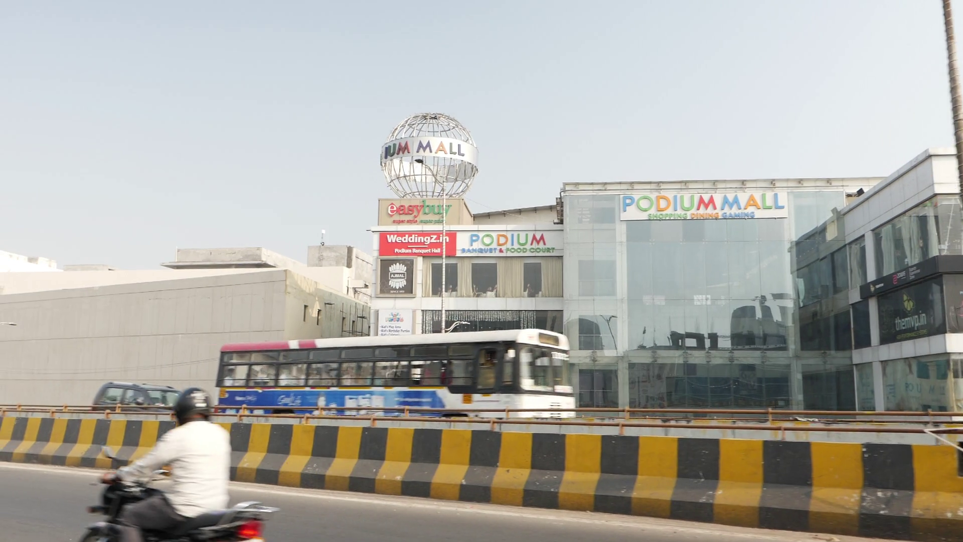 Front View Of Podium Mall Hyderabad City Stock Footage SBV-346392173 ...