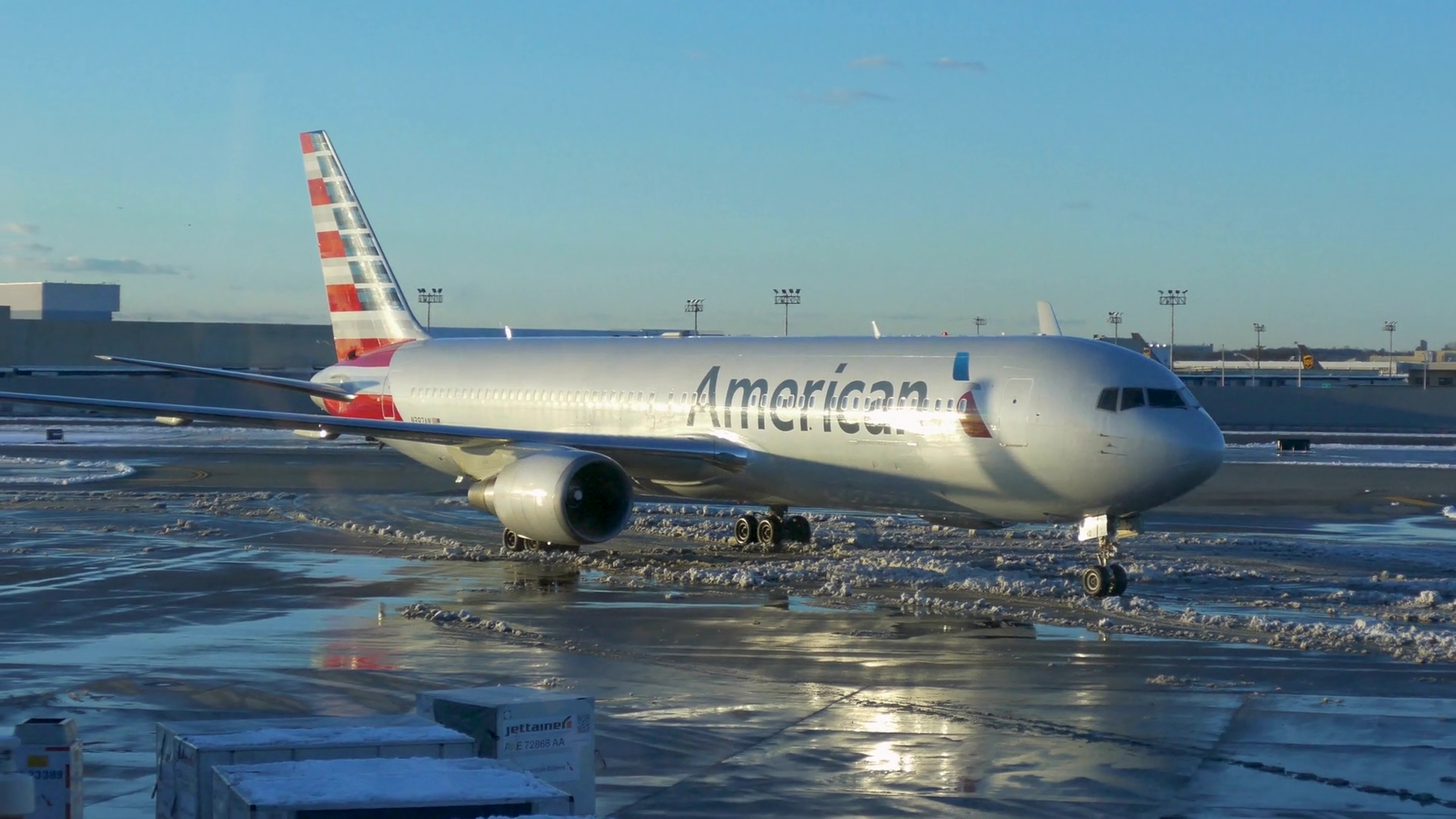 Plane With Engines Running Ready Takeoff At Stock Footage SBV-348504883 ...