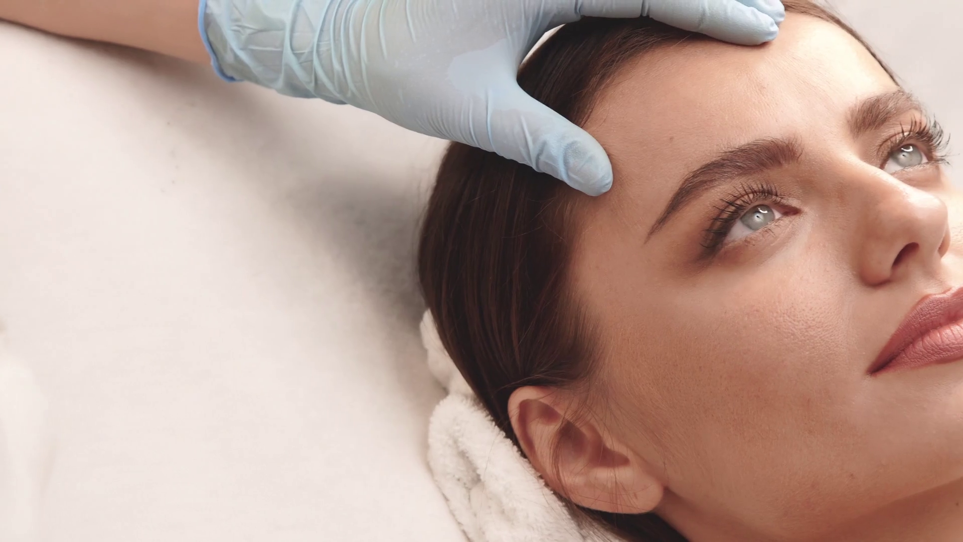 Beautician Checking Woman Face At Beauty Stock Footage SBV-338886605 ...