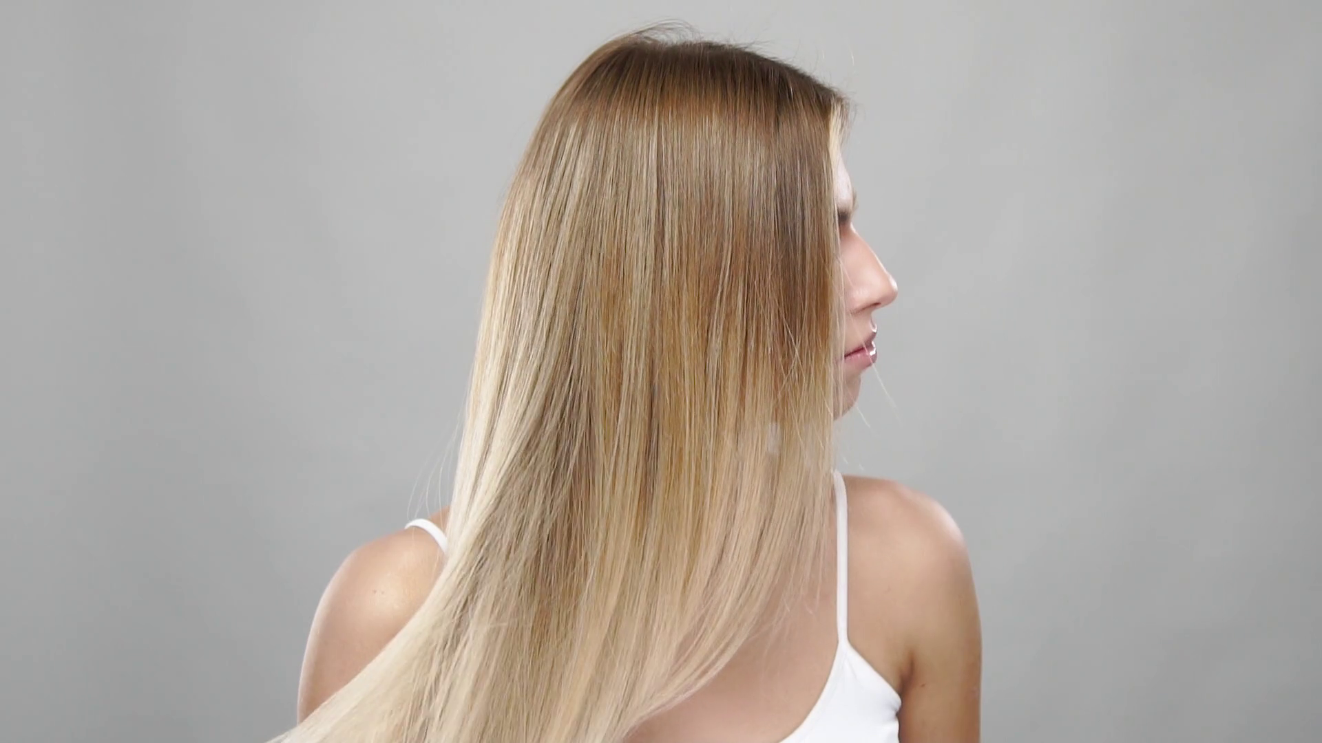 Slow Motion: Wind Flowing Through Hair Stock Footage SBV-339014942 ...