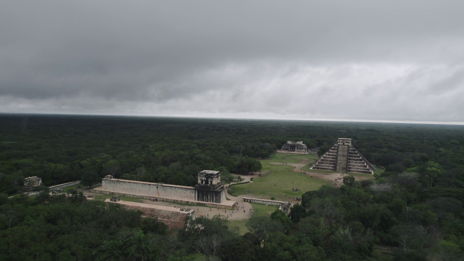 Chichen Itza Aerial Pyramid Maya Ruins Mayan Stock Footage SBV ...