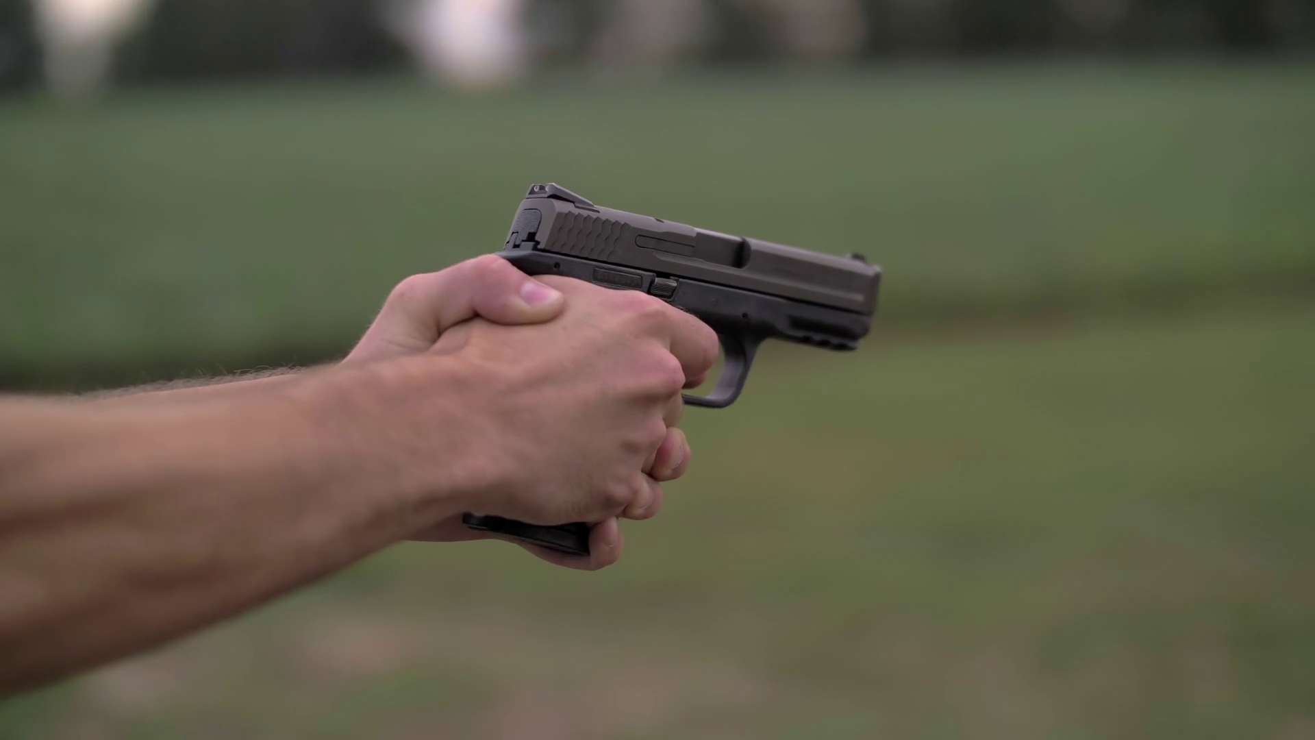 4k 44mm Hand Gun Shooting Target Bullets Stock Footage SBV-317186200 ...