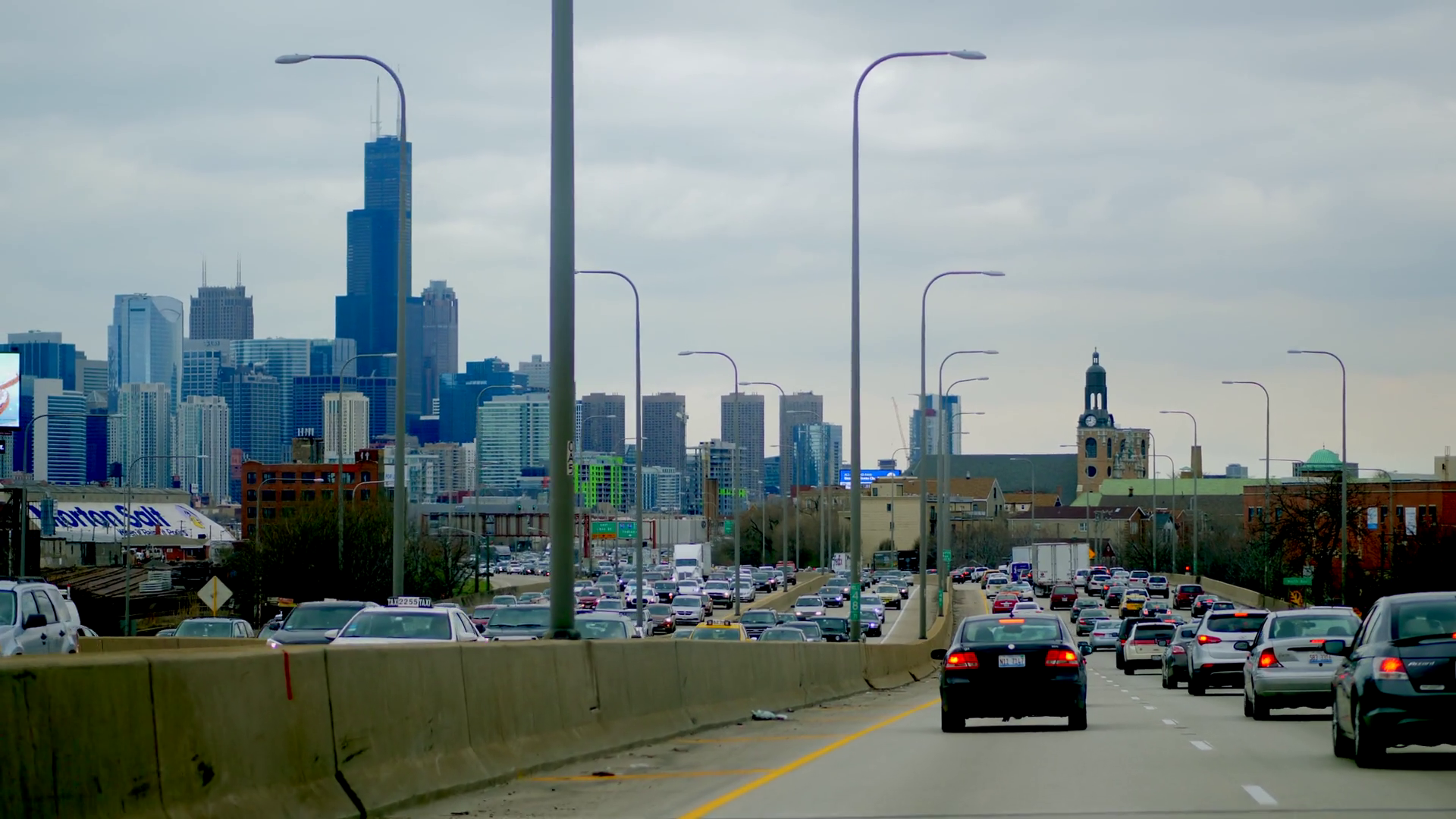 4k City Traffic In Chicago Suburb Driving Stock Footage SBV-317199170 ...