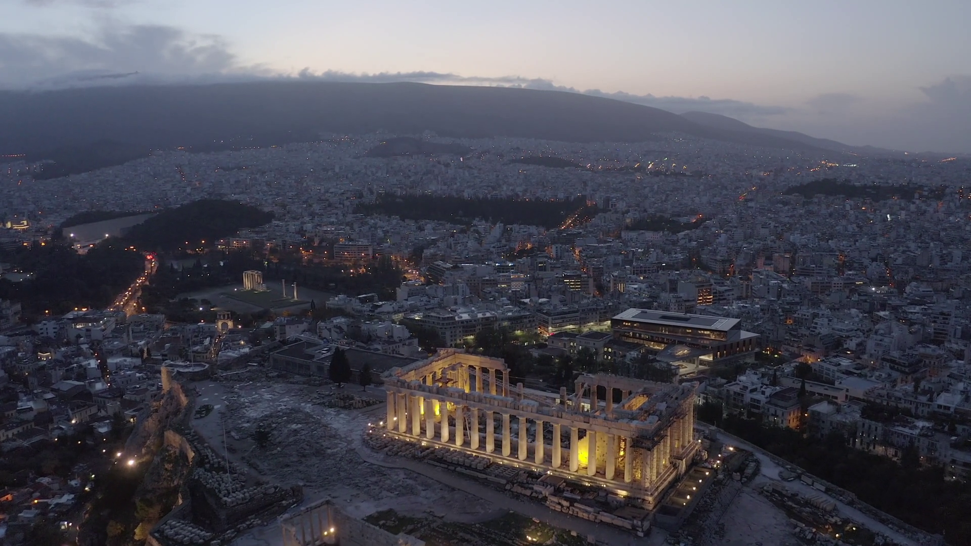 Athens Greece Aerial Acropolis Drone Temple Stock Footage SBV-337947970 - Storyblocks