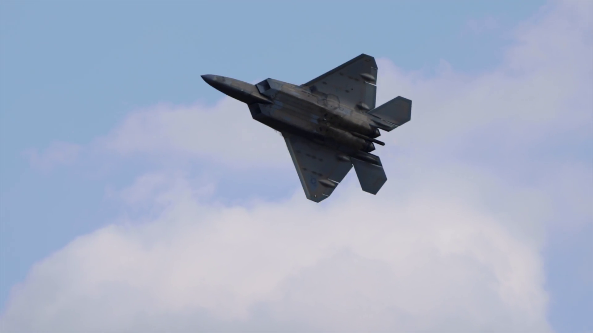 F22 Airshow Fighter Jet Military Unrest Air Stock Footage SBV-348361218 ...