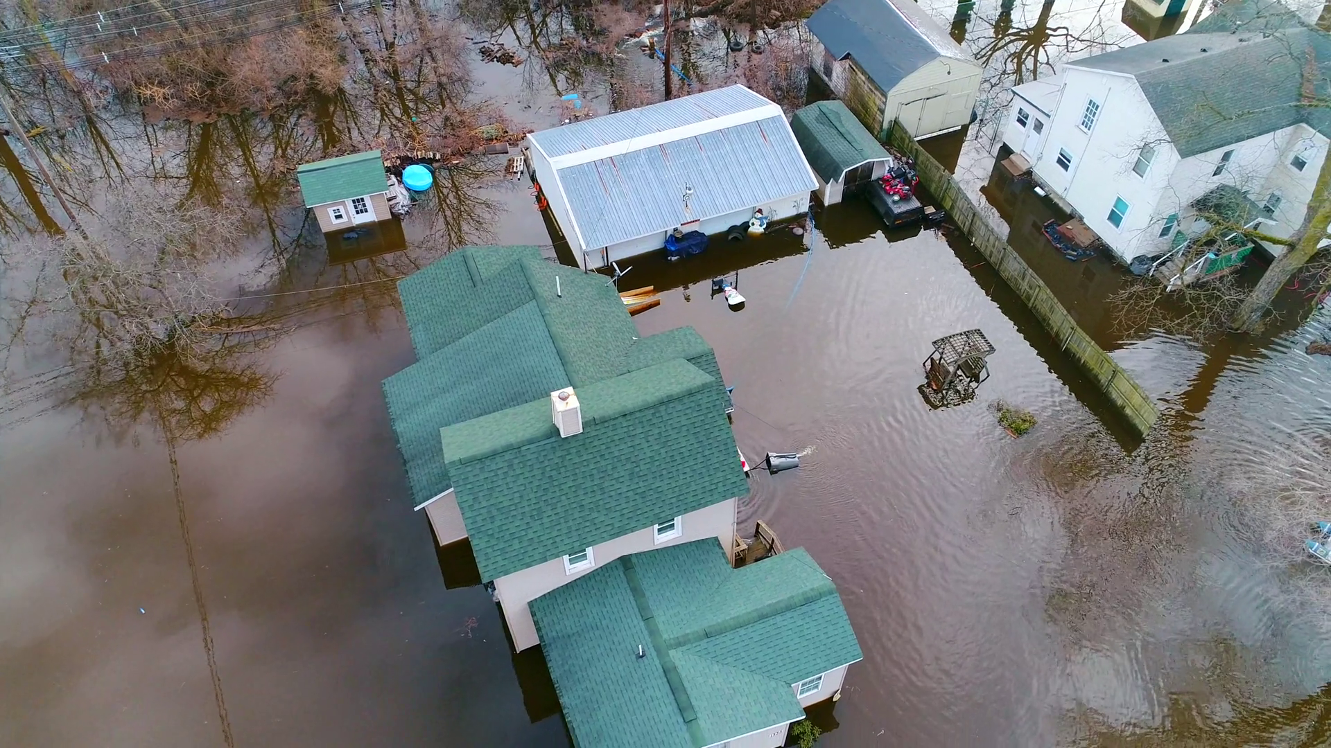 Flooding River Disaster Relief Hurricane Stock Footage SBV-323710252 ...