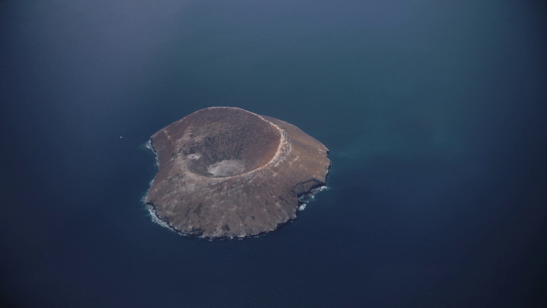Galapagos Islands Volcano Aerial Drone Stock Footage SBV-338161461 ...