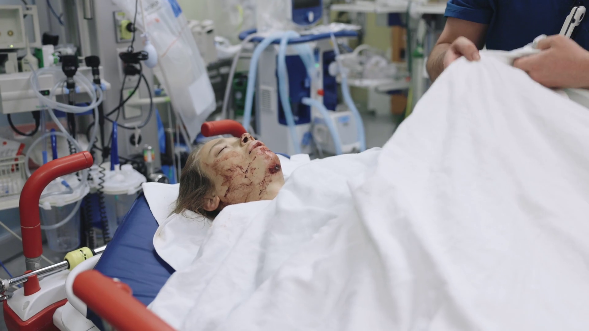 Nurse Cares Car Crash Victim Stock Footage SBV-347658886 - Storyblocks