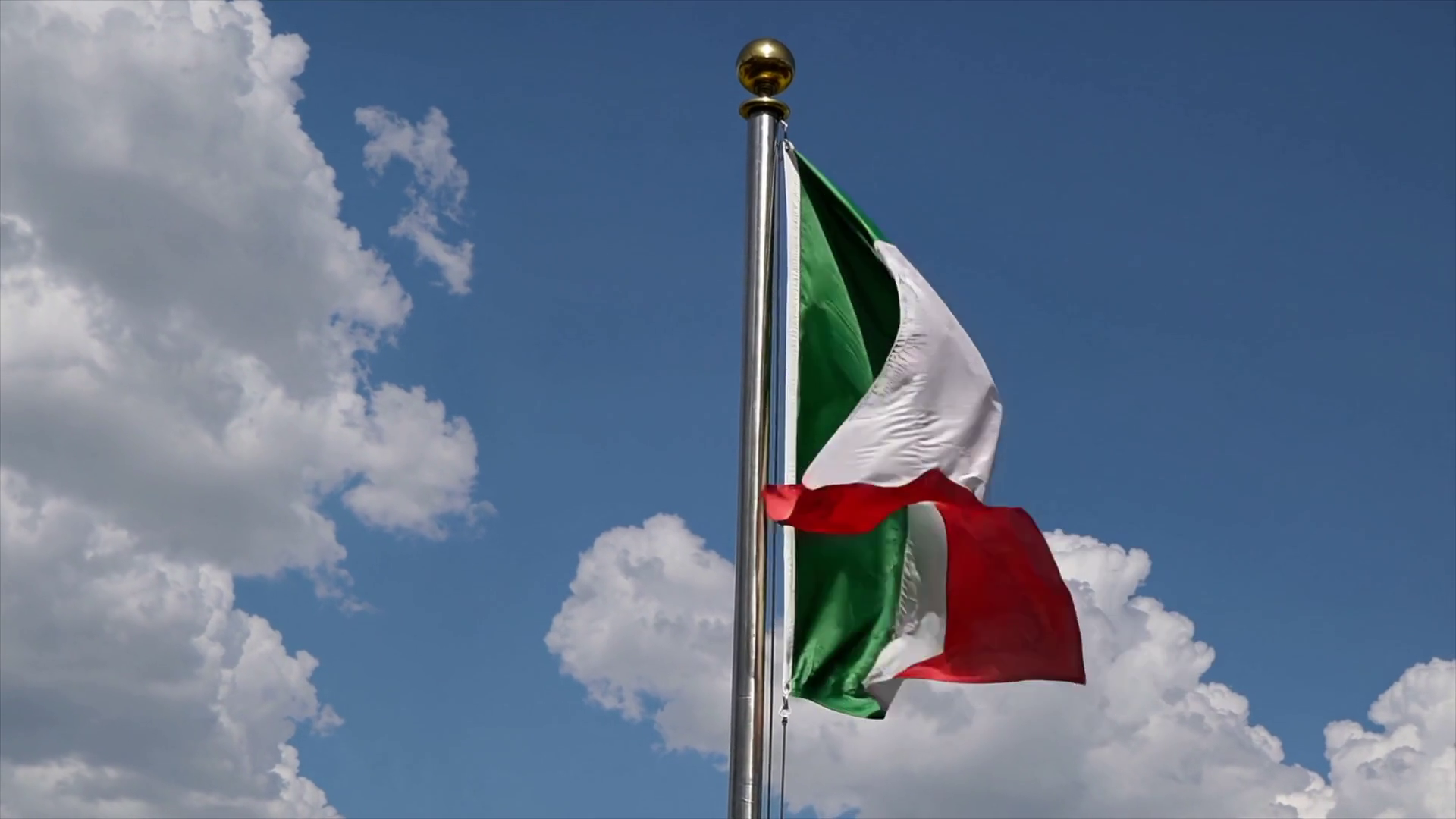 Italian Italy Flag Blowing In Wind | Eu Stock Footage SBV-351972565 ...
