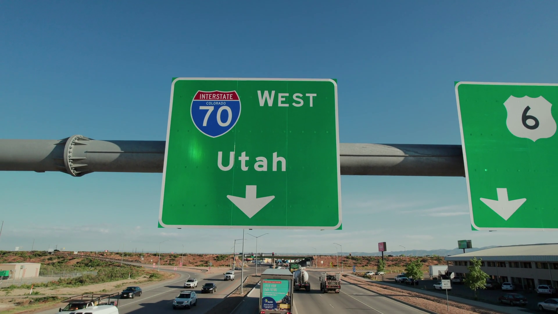 Highway/interstate Sign Going Into Utah Stock Footage SBV-347667355 ...