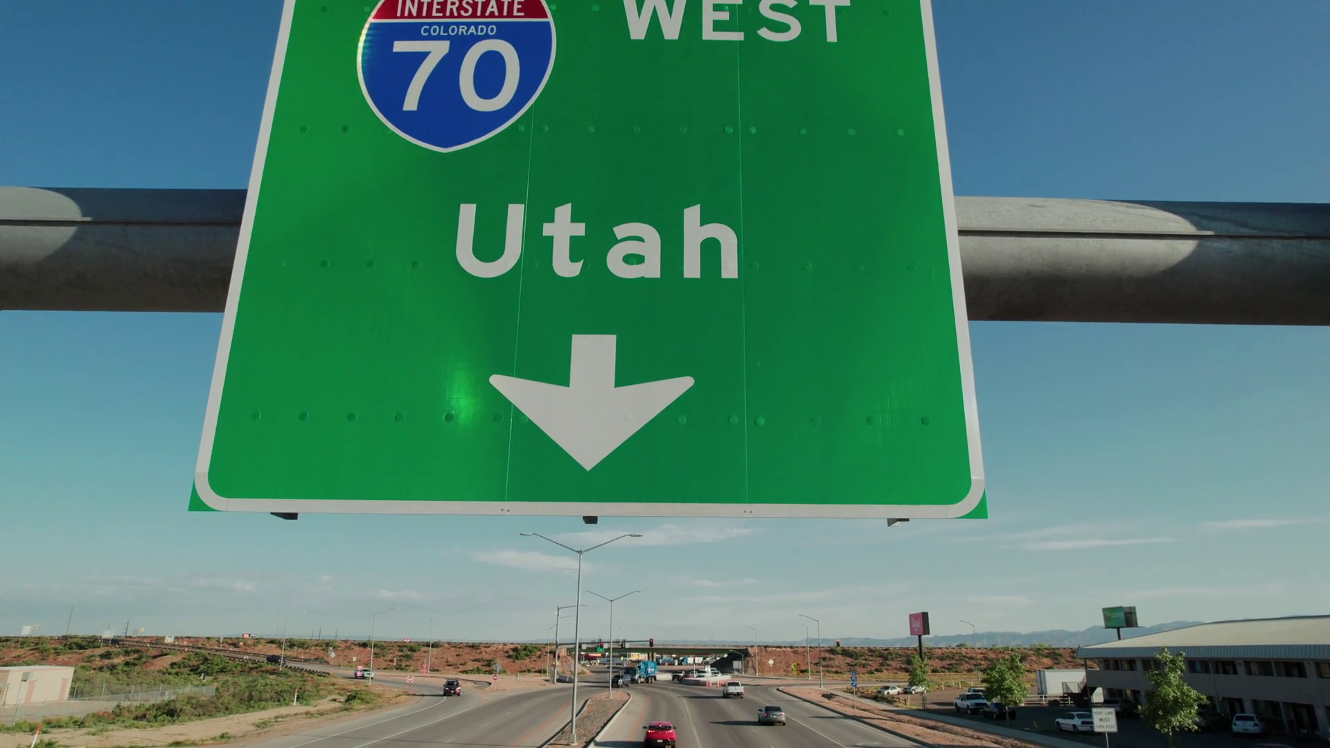 A Highway/interstate Sign Going Into Utah Stock Footage SBV-347667356 ...