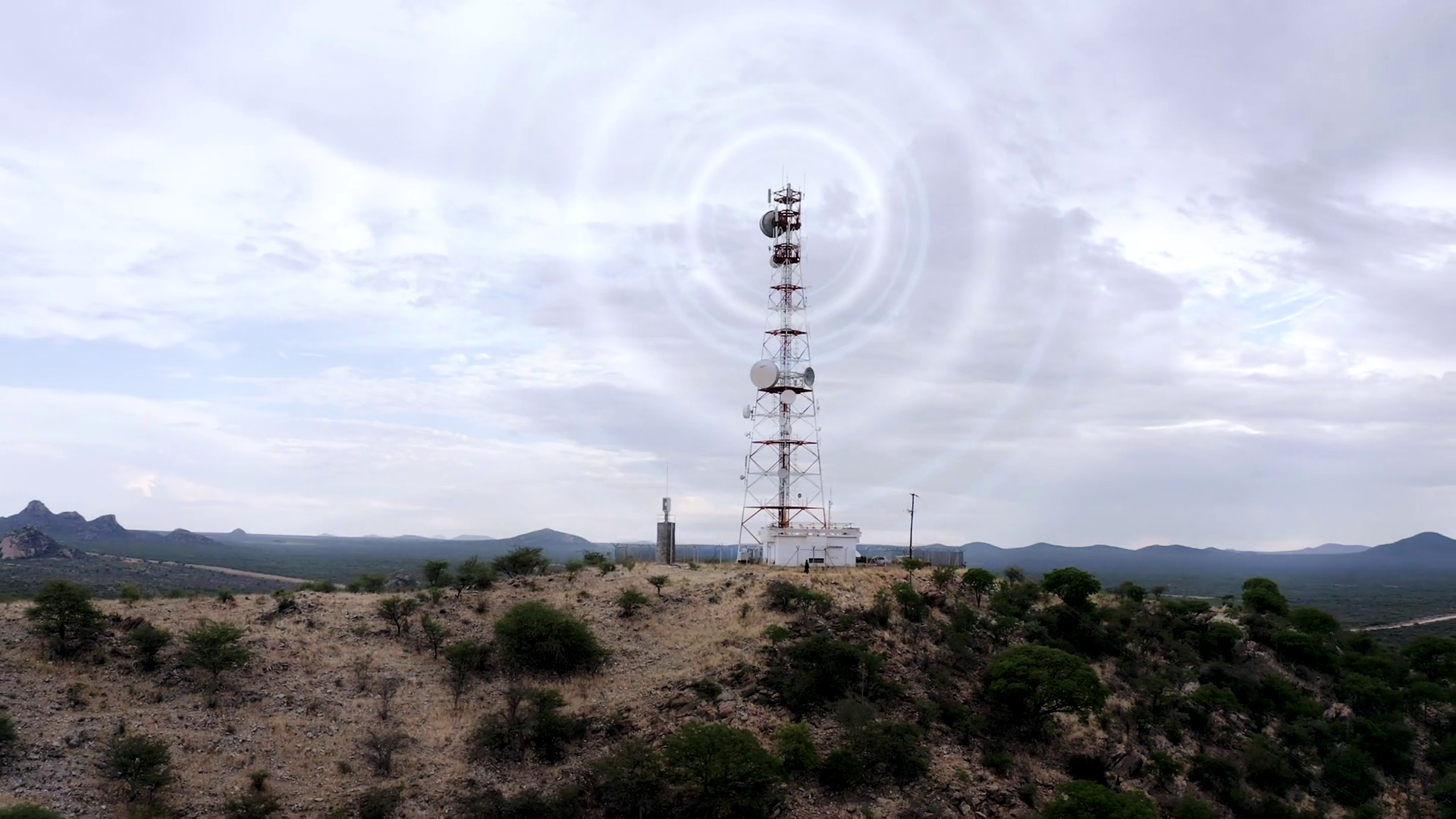 Animation Of Transmission Tower Radio Waves Stock Footage SBV-347671967 - Storyblocks