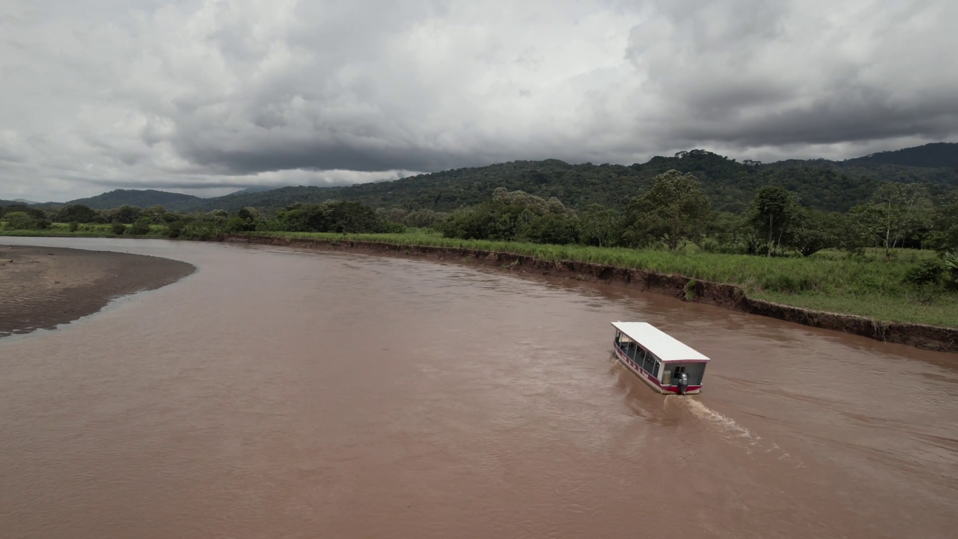 River Boat Tour Costa Rica Jungle Adventure Stock Footage SBV-347614227 ...