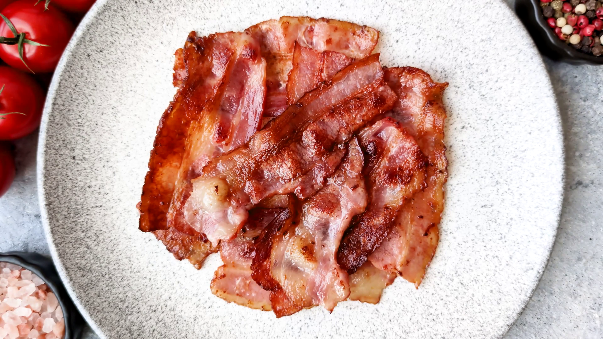 Fried Pork Bacon Slices Strips Breakfast Stock Footage SBV-352863008 ...