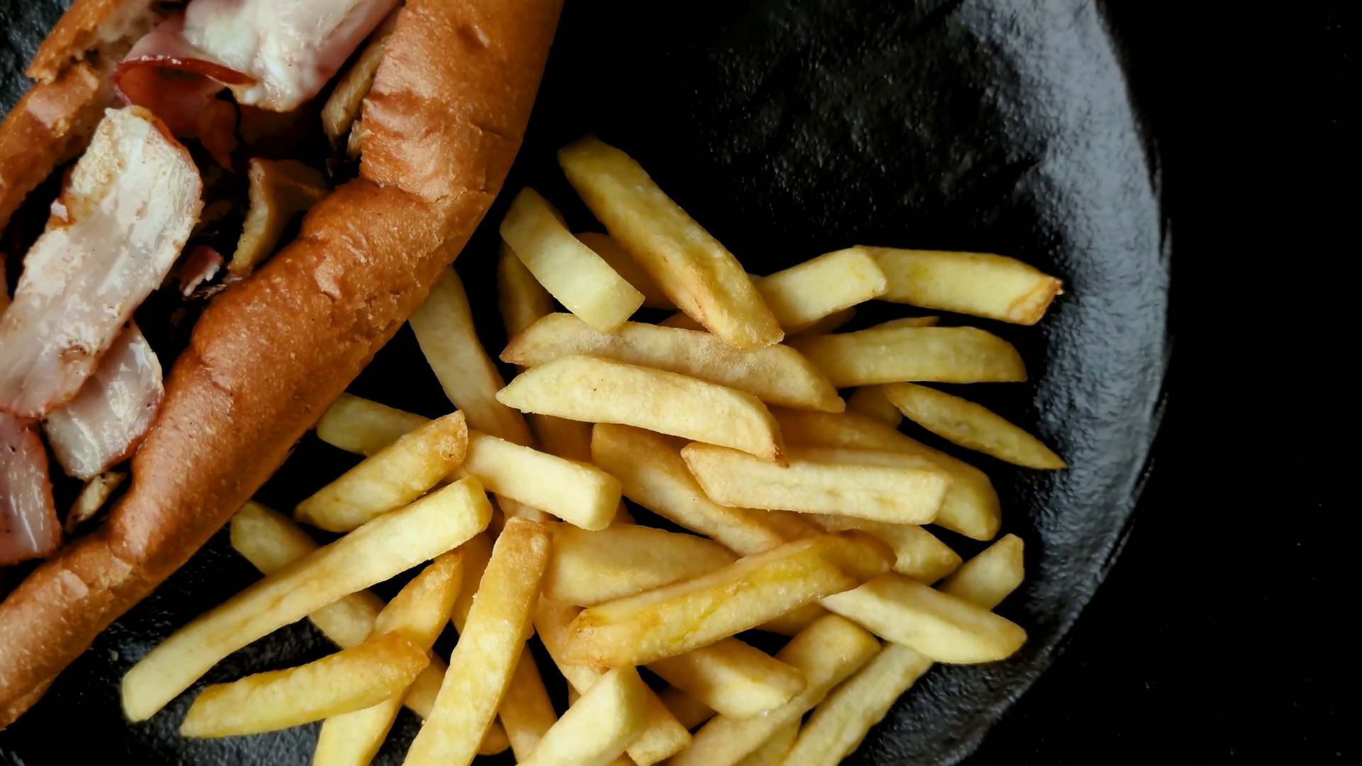 French Fries Are Salty Crispy Fried In Oil Stock Footage SBV-352958195 ...