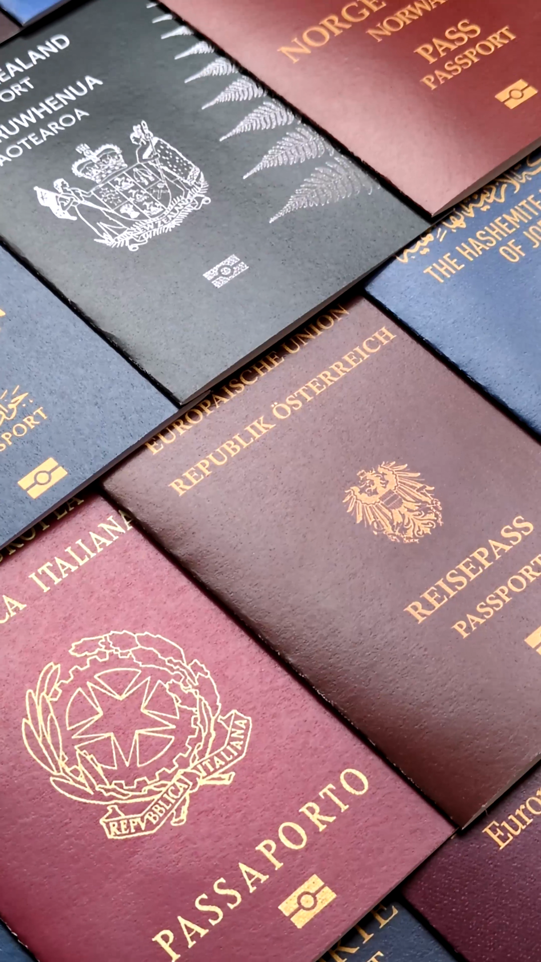 Passports Of Citizens Of Different Countries Stock Footage SBV ...