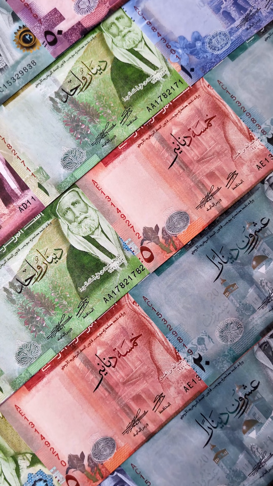 Jordan Money Jordanian Dinar Currency Stock Footage SBV-353628771 ...