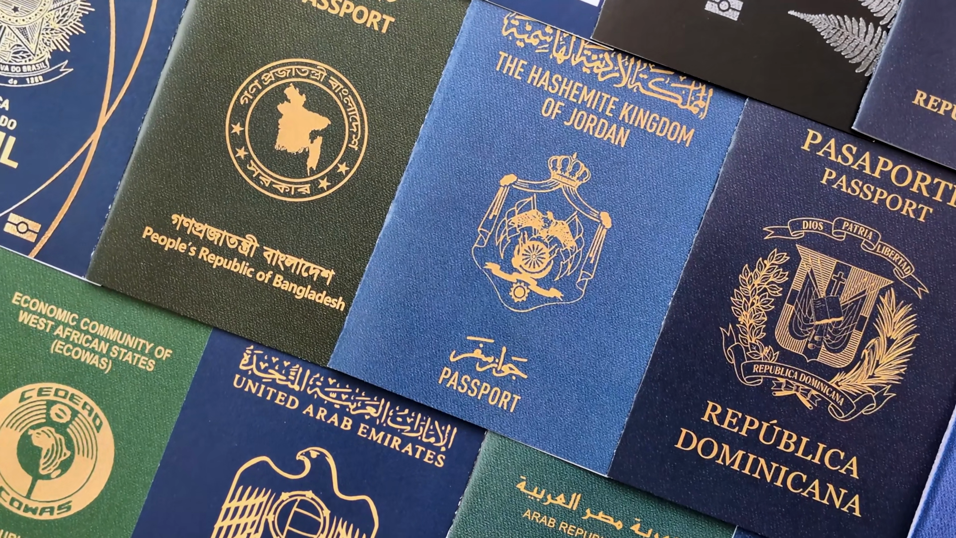 Passports Of Citizens Of Different Countries Stock Footage SBV ...
