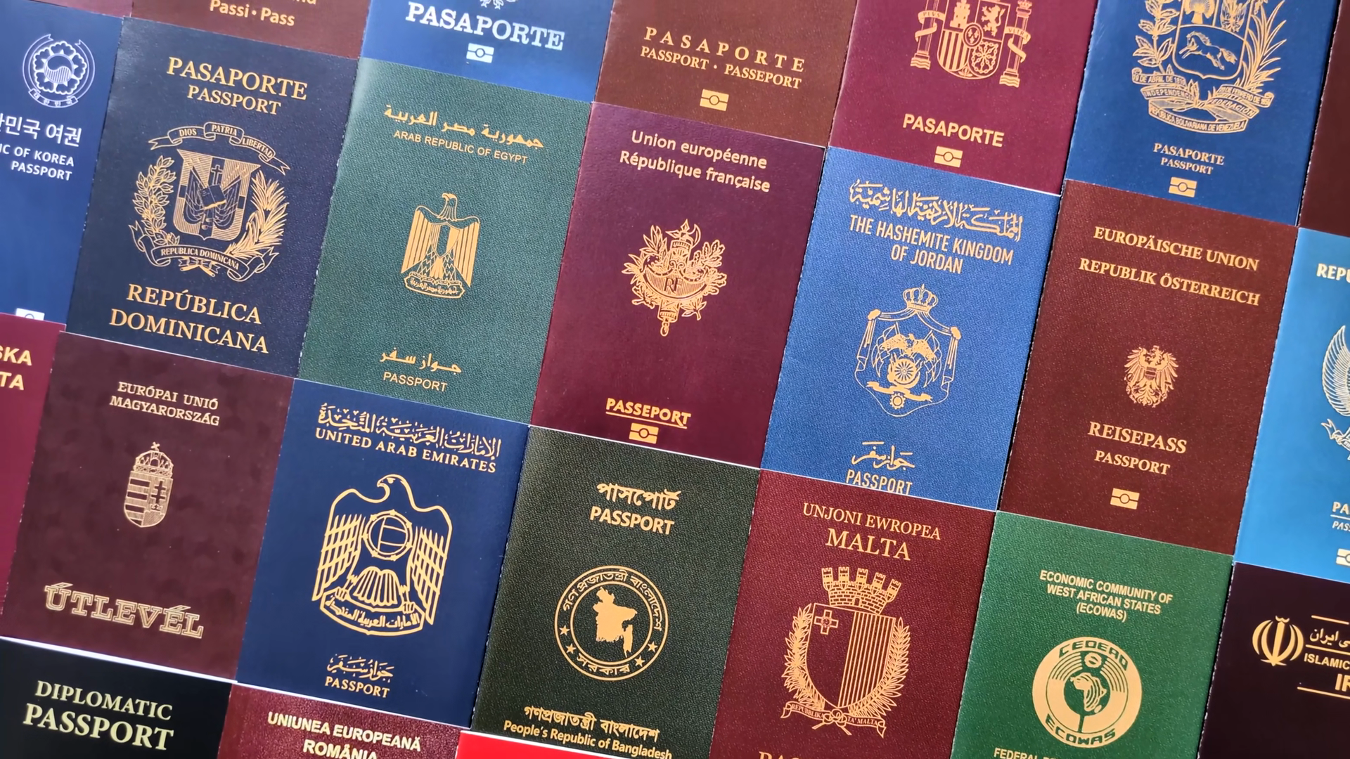 Passports Of Citizens Of Different Countries Stock Footage SBV ...