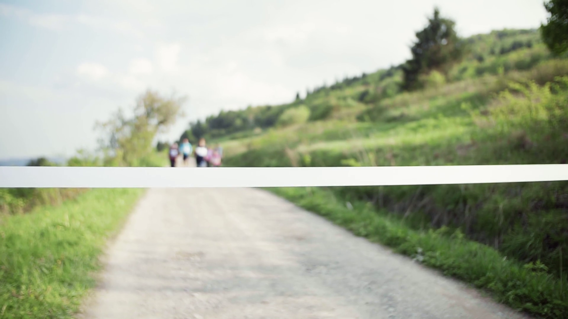 A Senior Woman Runner Crossing Finish Line Stock Footage SBV-337238388 ...