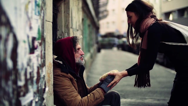 Giving To The Poor Stock Footage: Royalty-Free Video Clips - Storyblocks