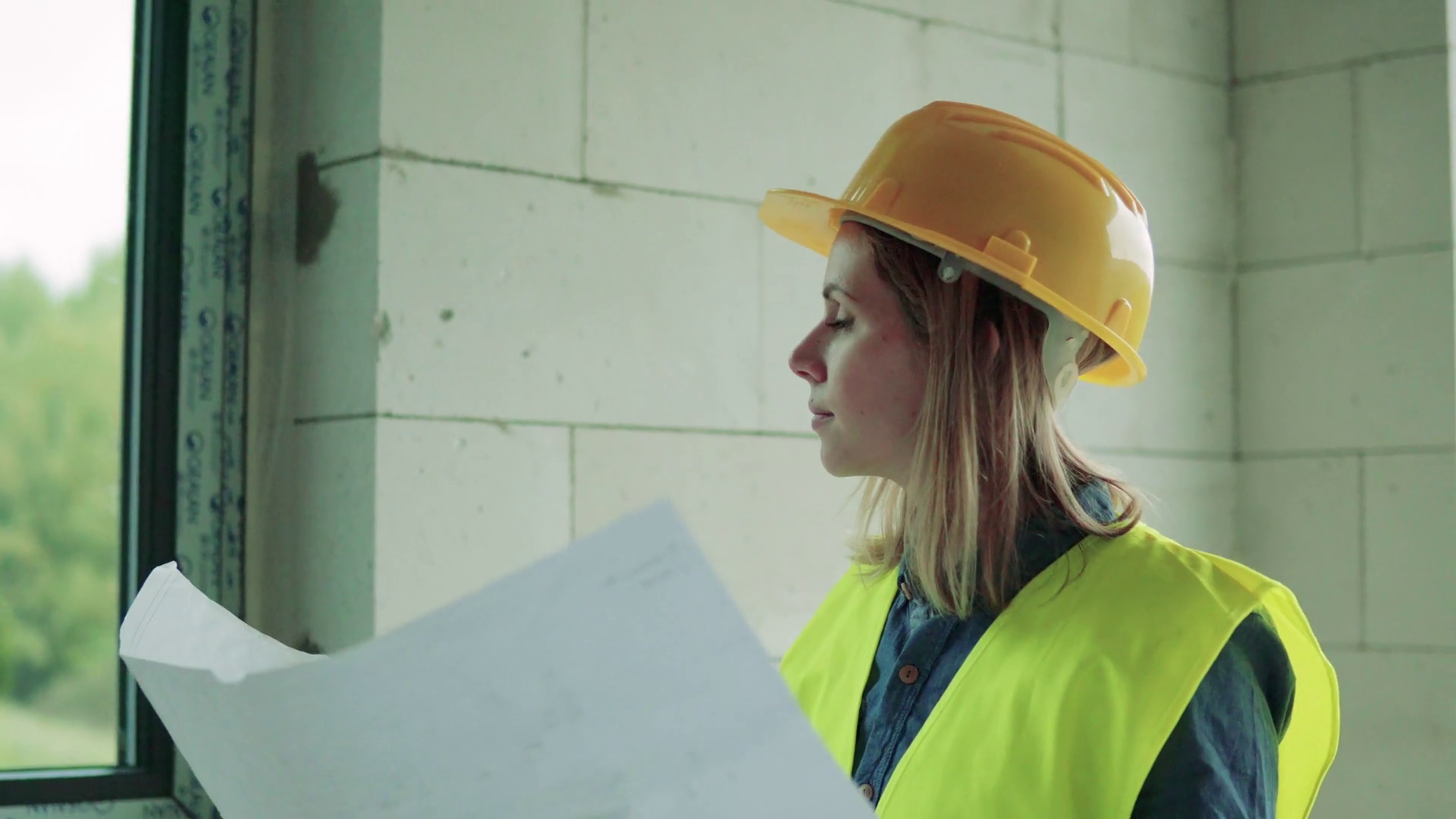 Female Worker On Building Site Beautiful Stock Footage SBV-319528453 ...