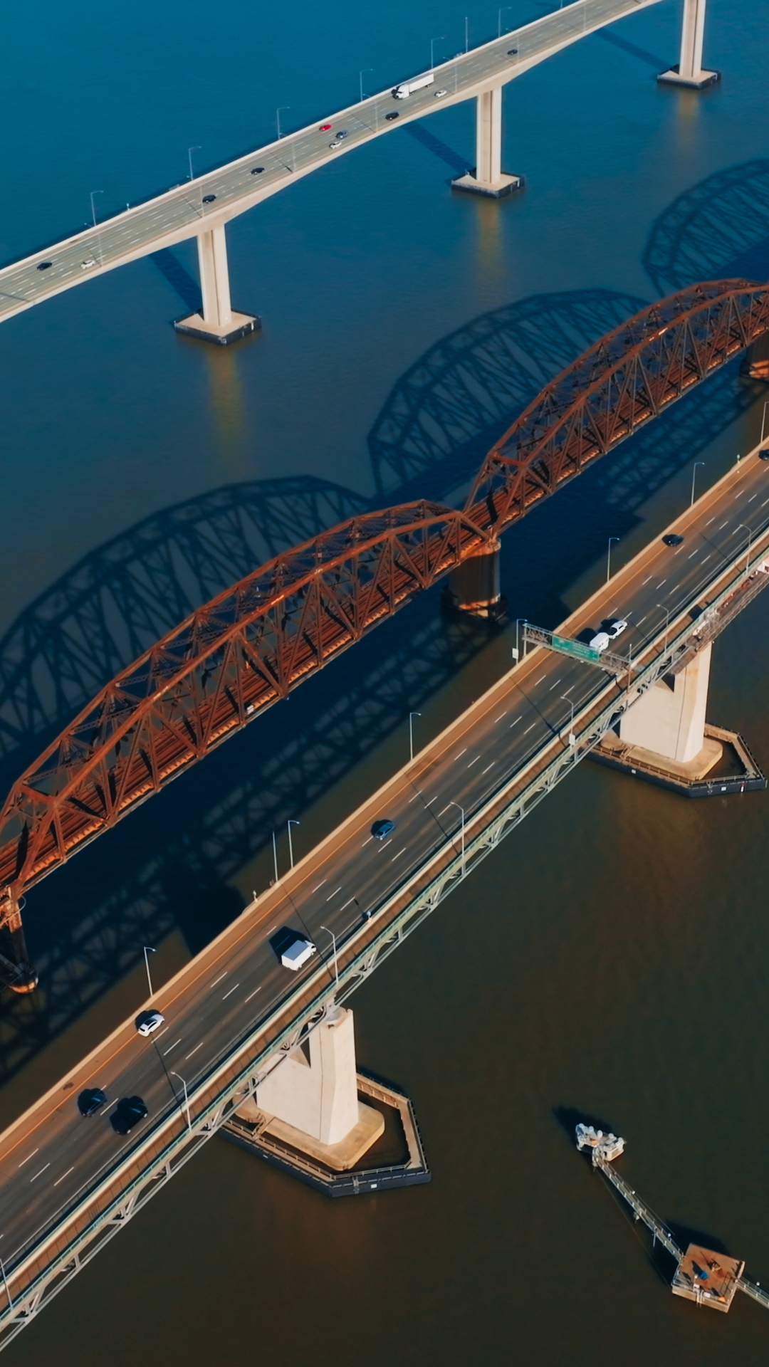Beautiful Simple Bridges With One-way Stock Footage SBV-353050492 ...