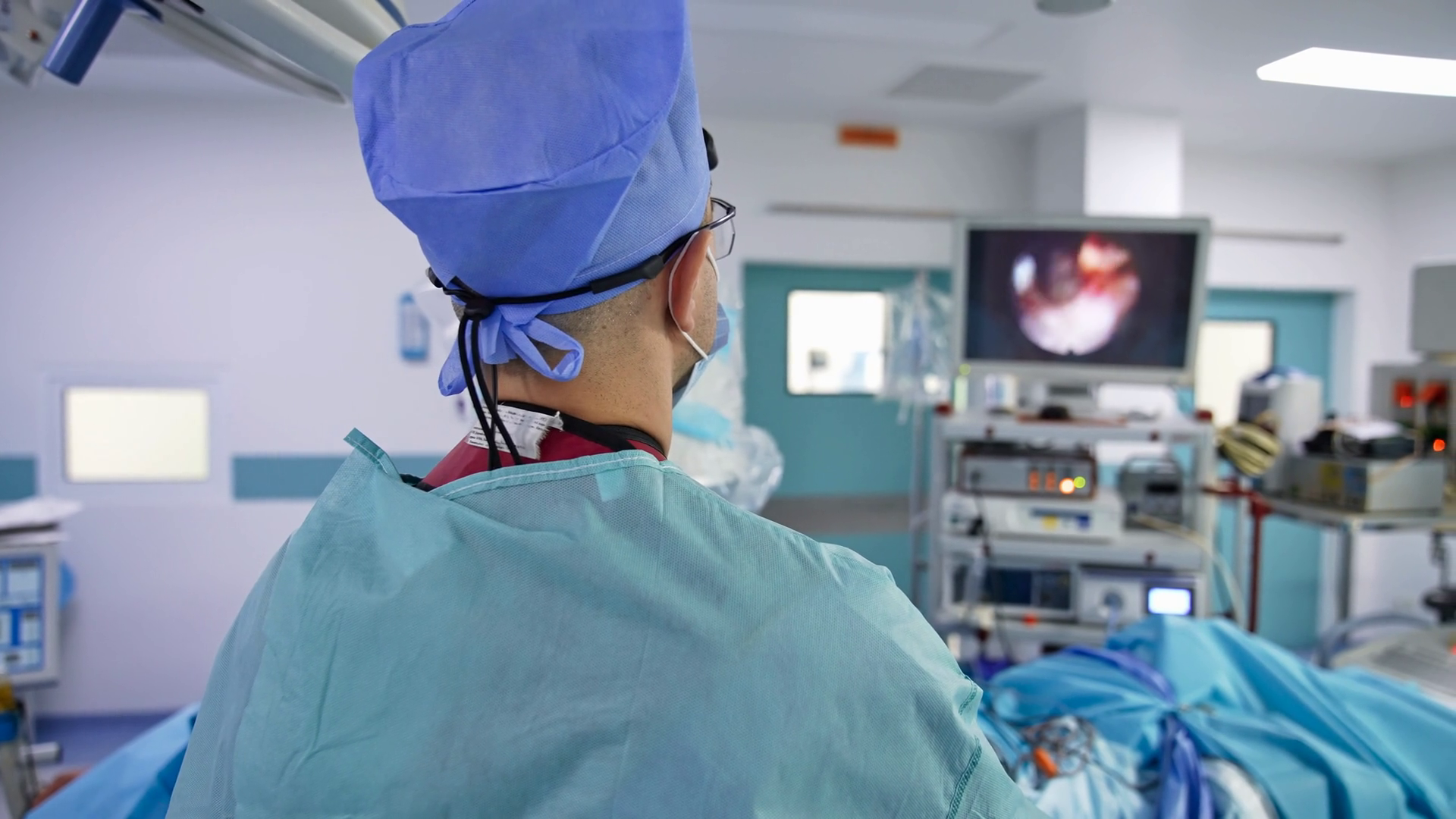 Surgeon Specialist Performing Operation Male Stock Footage SBV ...