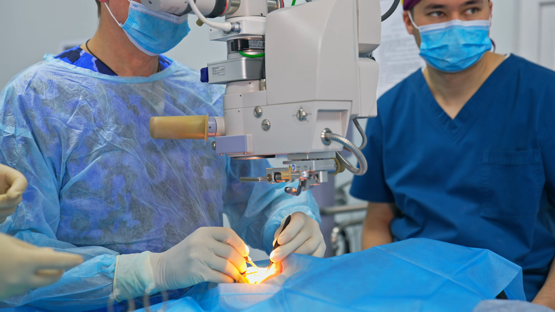 Male Surgeon Moves Slowly With Tools Holding Stock Footage SBV ...