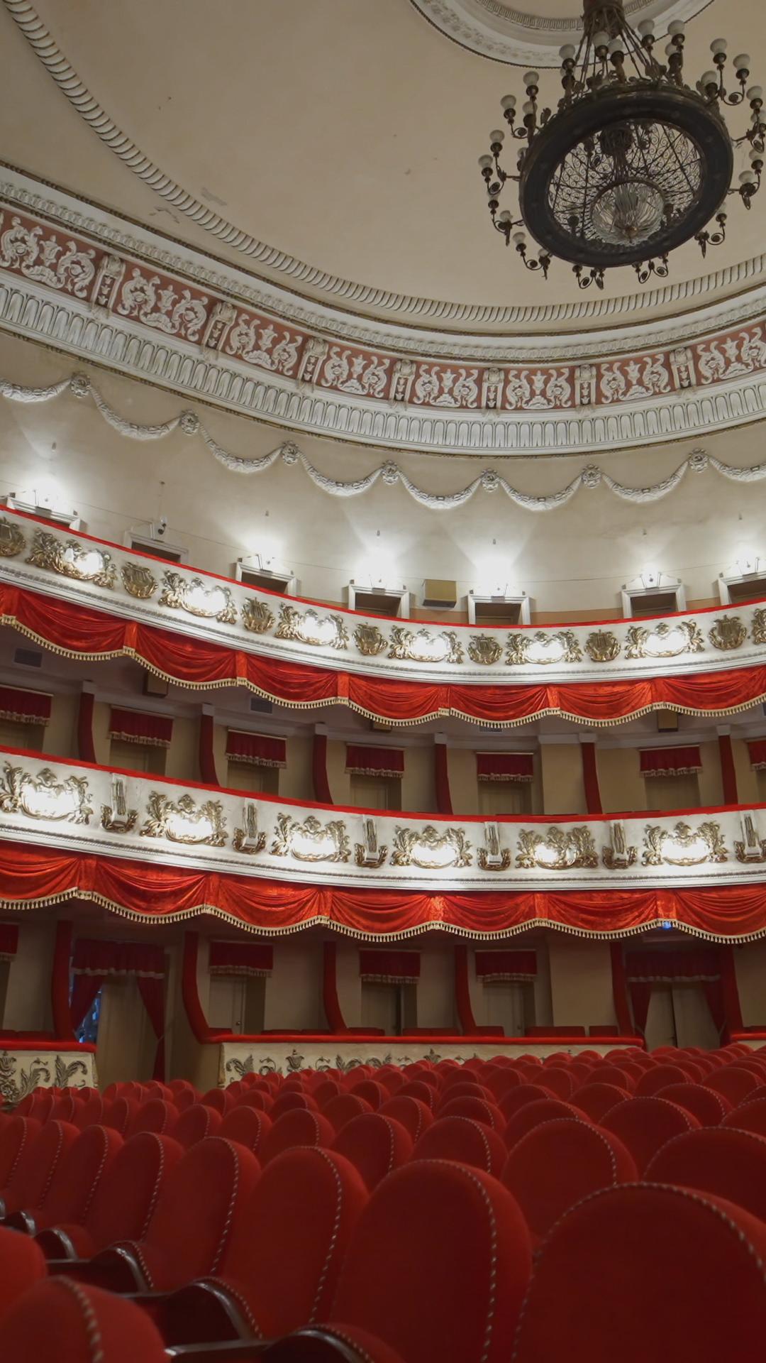 Large Theatre Hall With Rows Of Comfortable Stock Footage SBV-353168985 ...