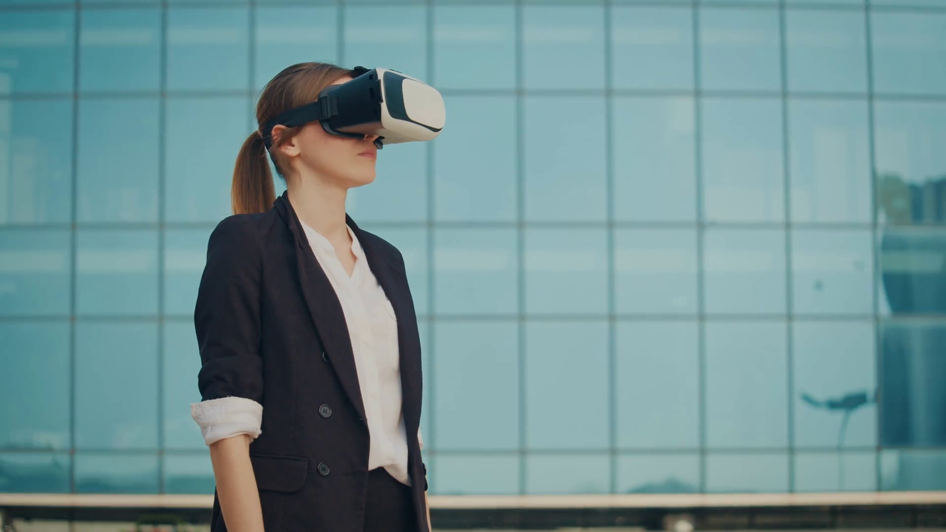 Woman Engineer Wearing Virtual Reality Stock Footage SBV-348508218 ...