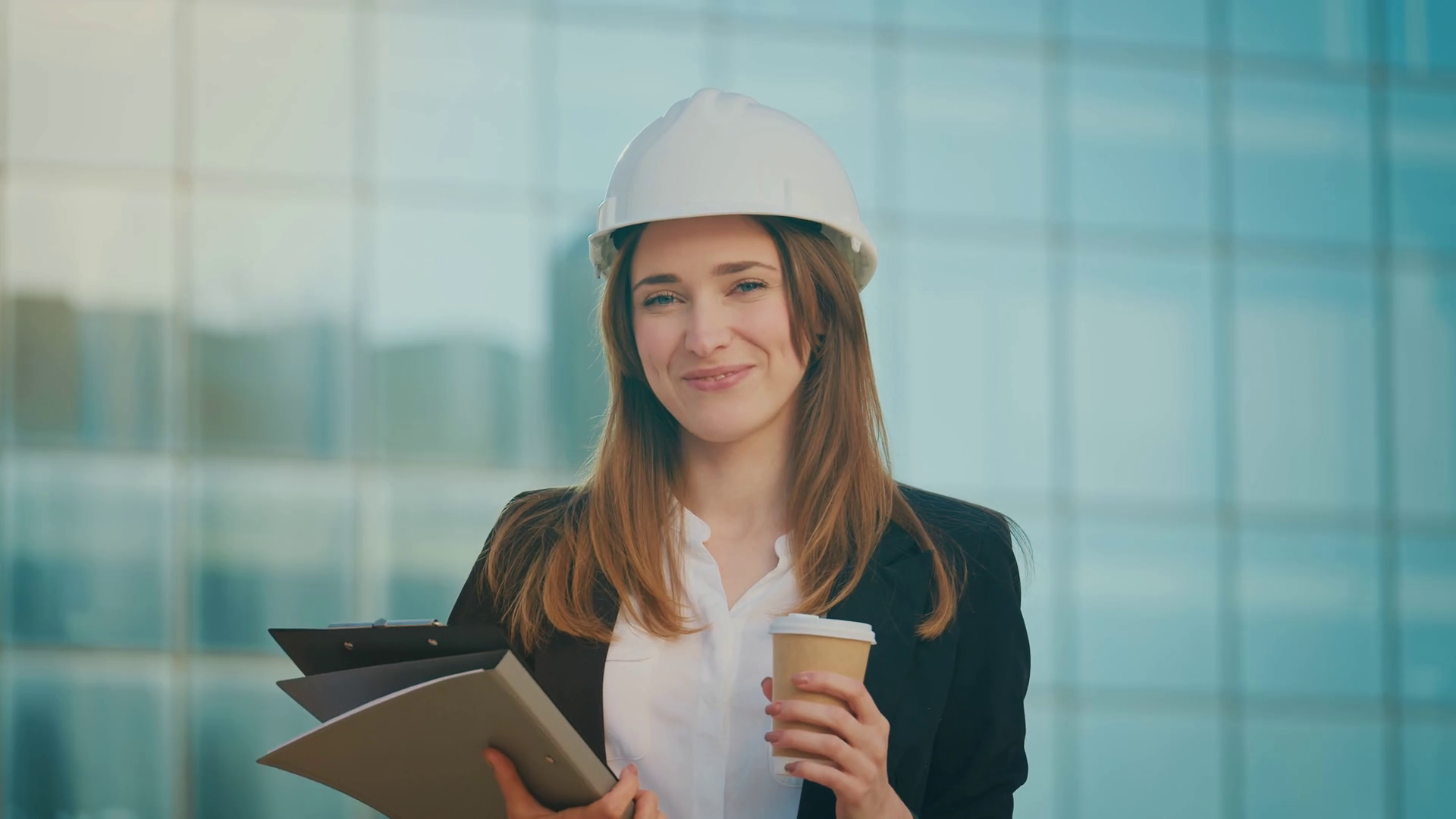 Portrait Of Successful Young Female Engineer Stock Footage SBV ...