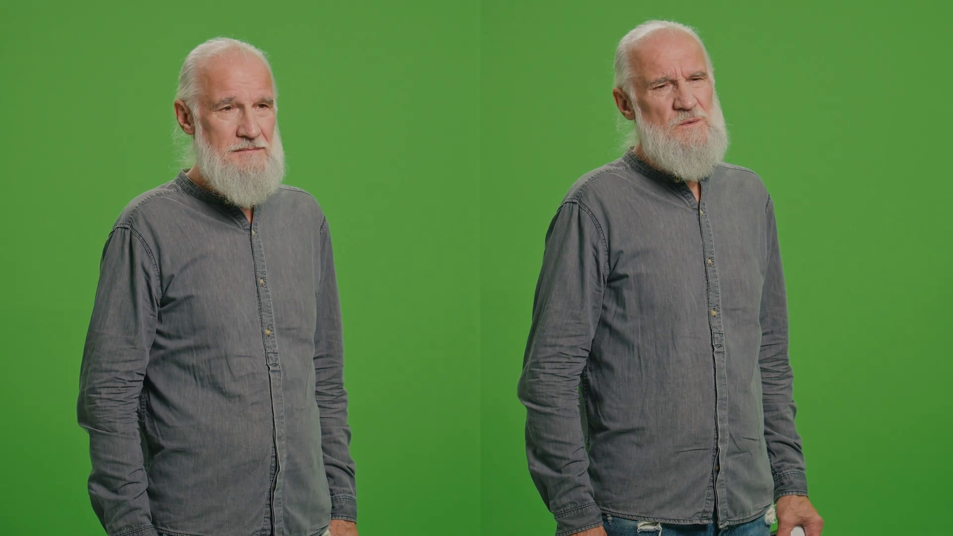 2-in-1 Split Green Screen Montage Portrait Stock Footage SBV-347697115 ...