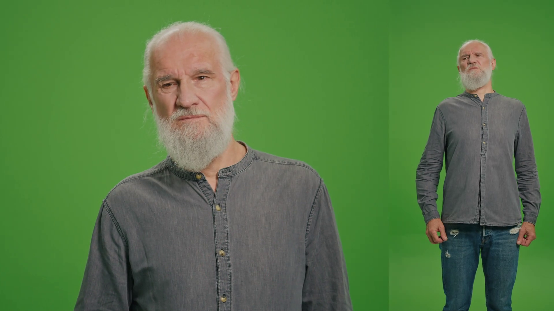 2-in-1 Split Green Screen Montage Portrait Stock Footage SBV-347705100 ...