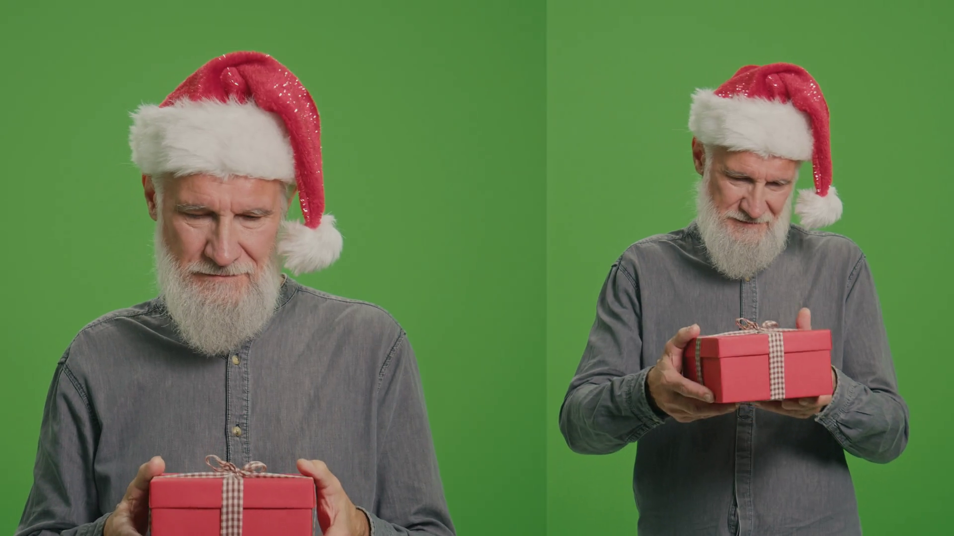 2-in-1 Split Green Screen Montage Portrait Stock Footage SBV-347696914 ...