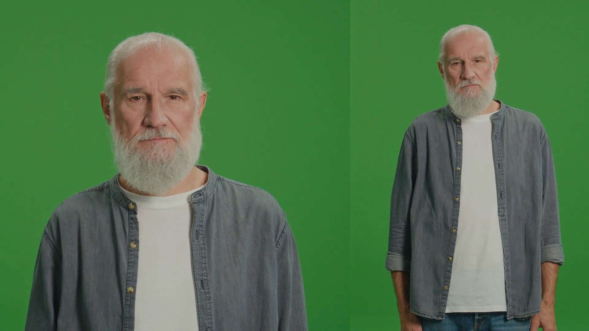 2-in-1 Split Green Screen Montage Portrait Stock Footage SBV-347756929 ...