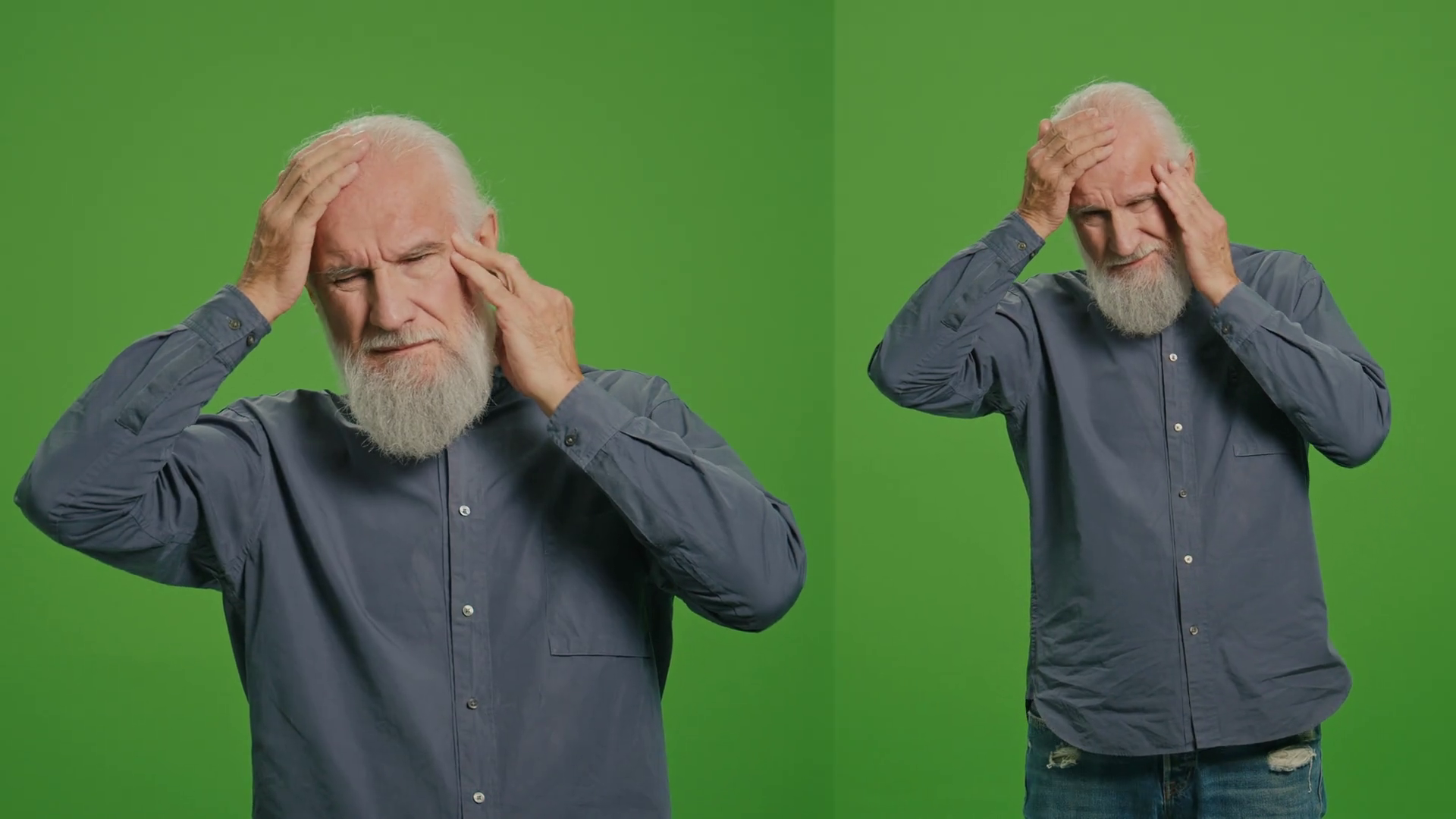 2-in-1 Split Green Screen Montage Portrait Stock Footage SBV-348457172 ...