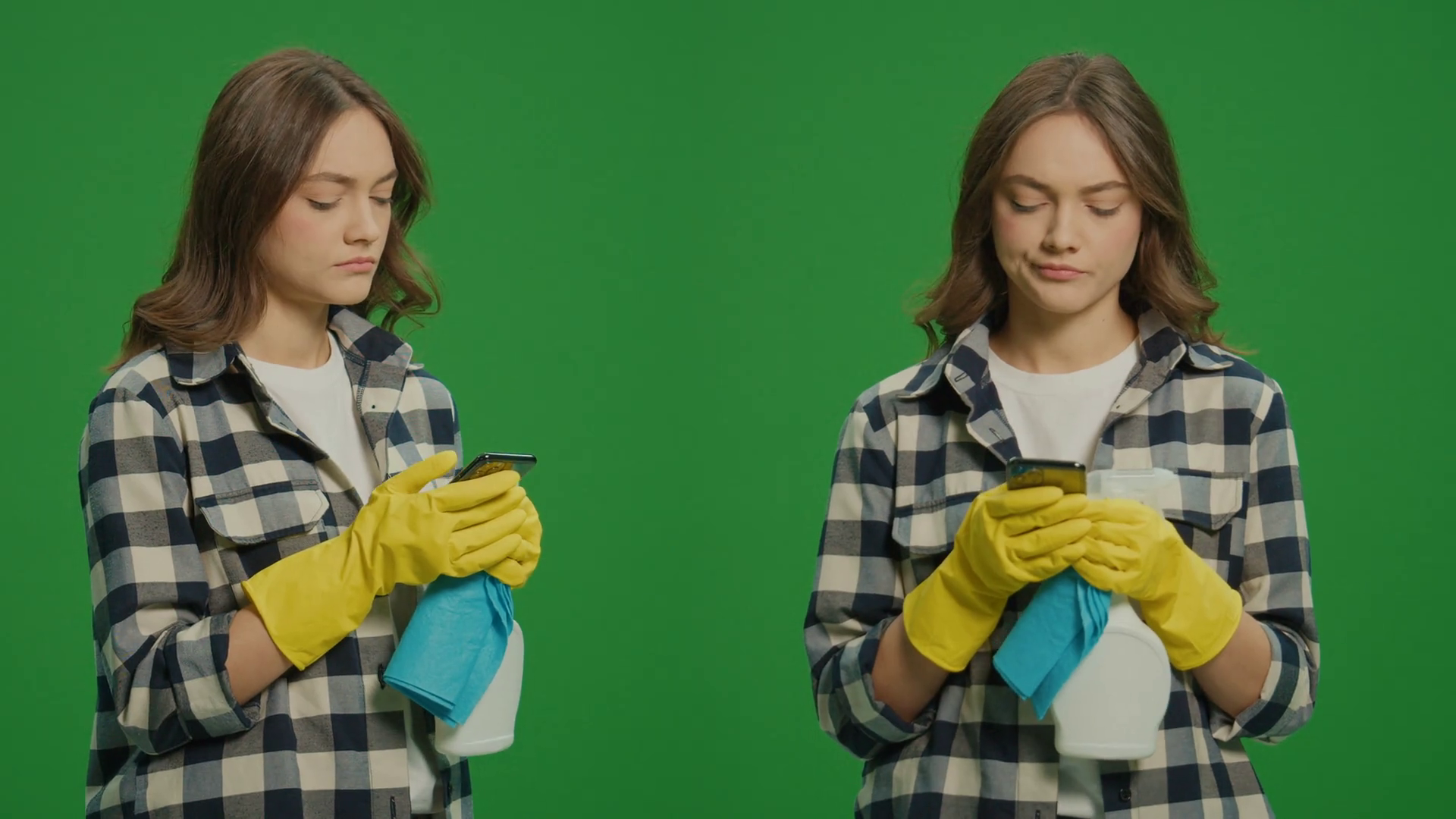 2-in-1 Split Green Screen Montage Bored Stock Footage SBV-348452329 ...