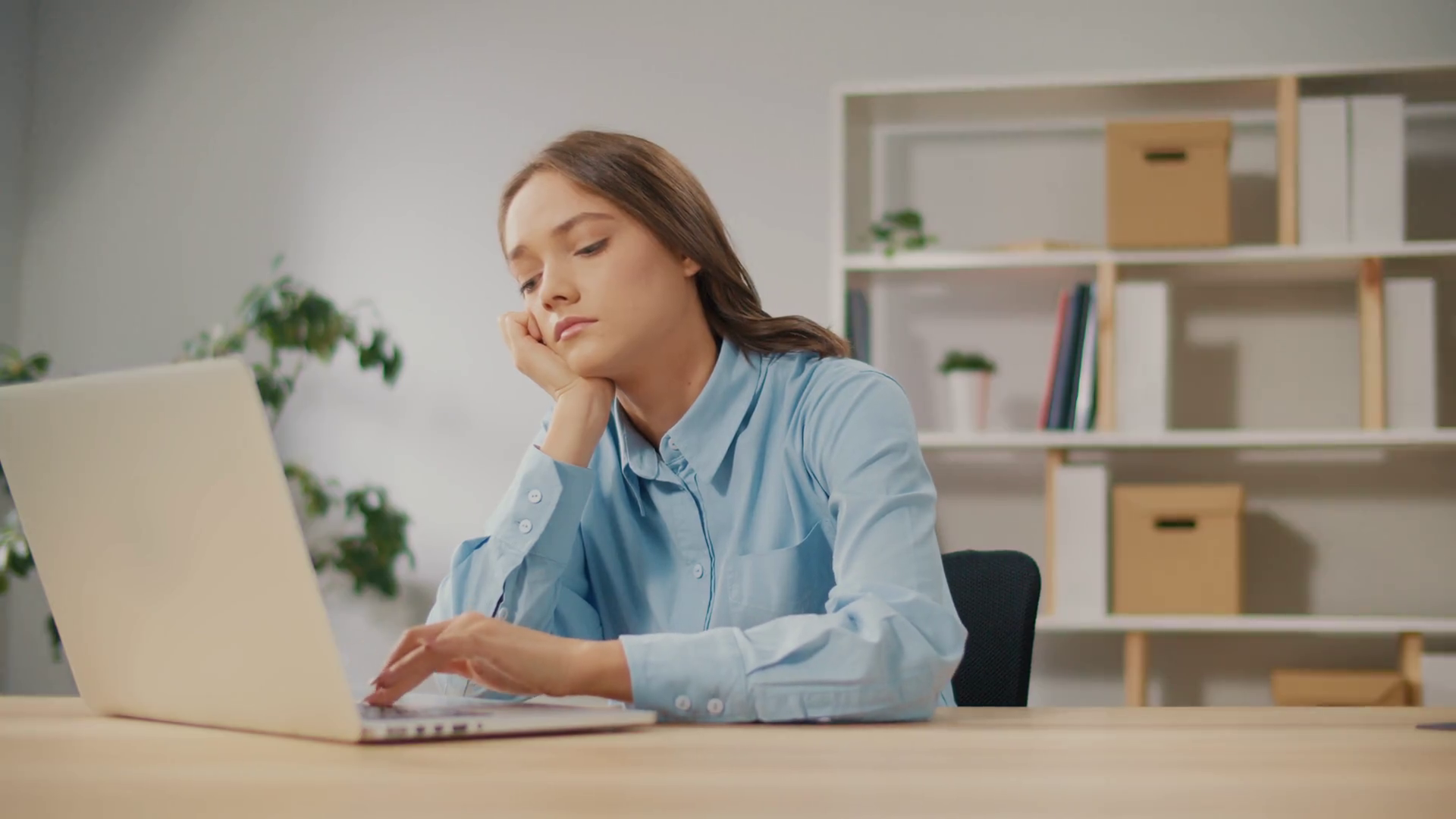 Portrait Of Upset Office Worker Failed To Stock Footage SBV-347636533 ...