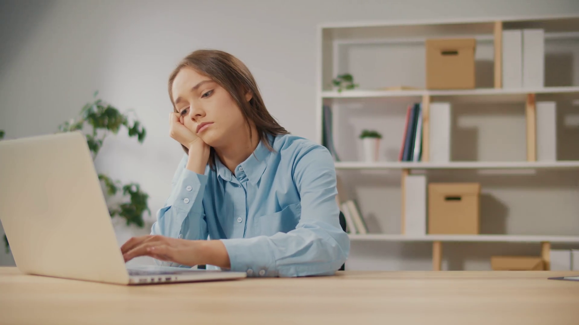 Portrait Of Upset Office Worker Failed To Stock Footage SBV-347630481 ...