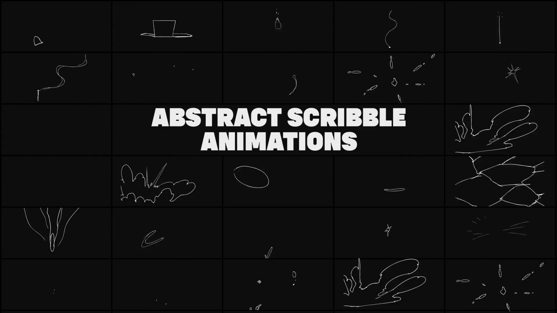 Abstract Scribble Animations Is Modern Stock Footage SBV-347037133 ...