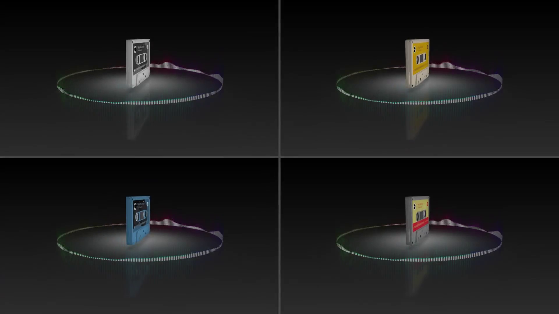 3d Cassette Tape Audio Visualizer Effects Template SBV-347775538 ...