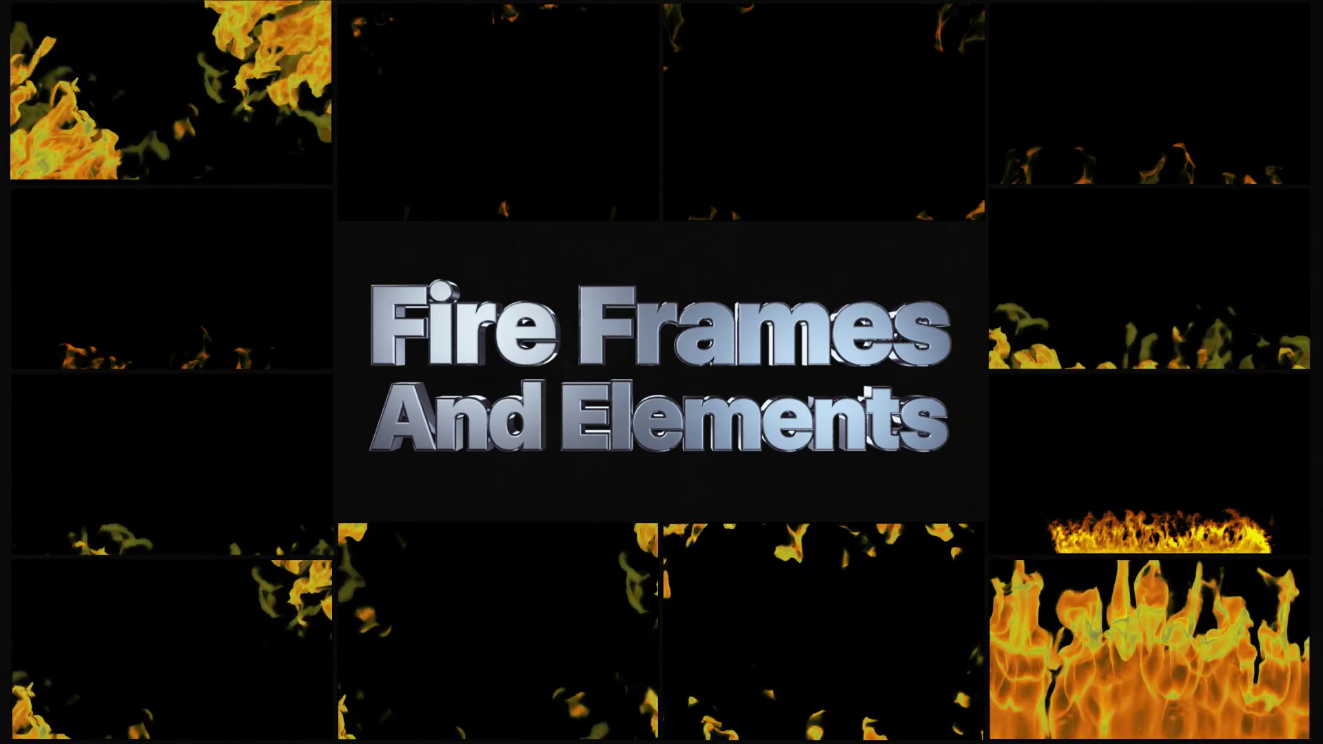 Fire Frames And Elements Motion Graphics Pack for VFX, motion graphics ...