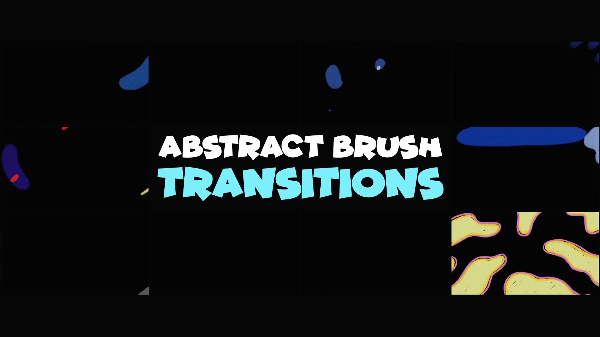 Abstract Brush Transitions | Effects Template SBV-347667109 - Storyblocks