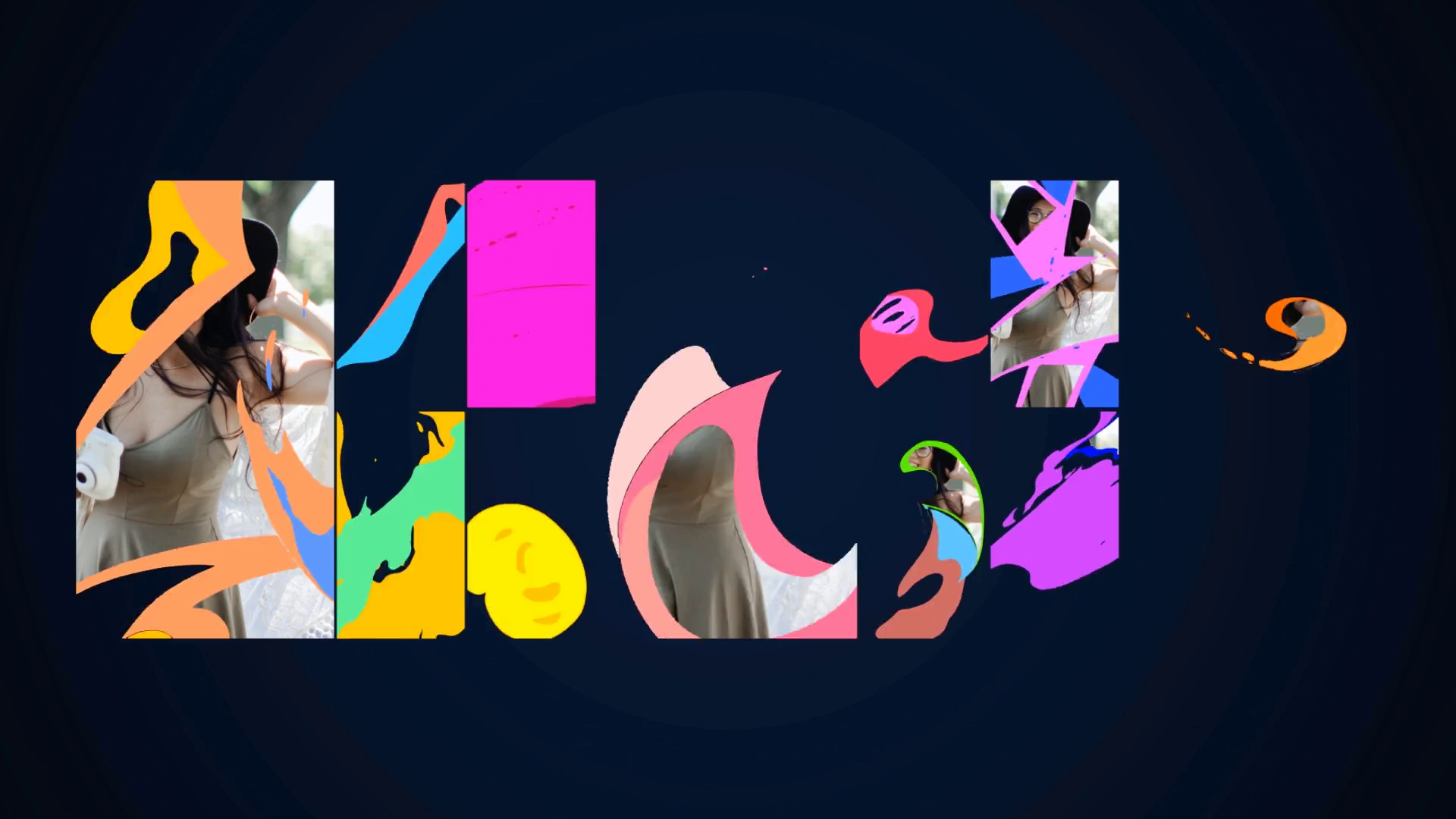 Abstract Colorful Vertical Transitions | Template SBV-348505724 ...