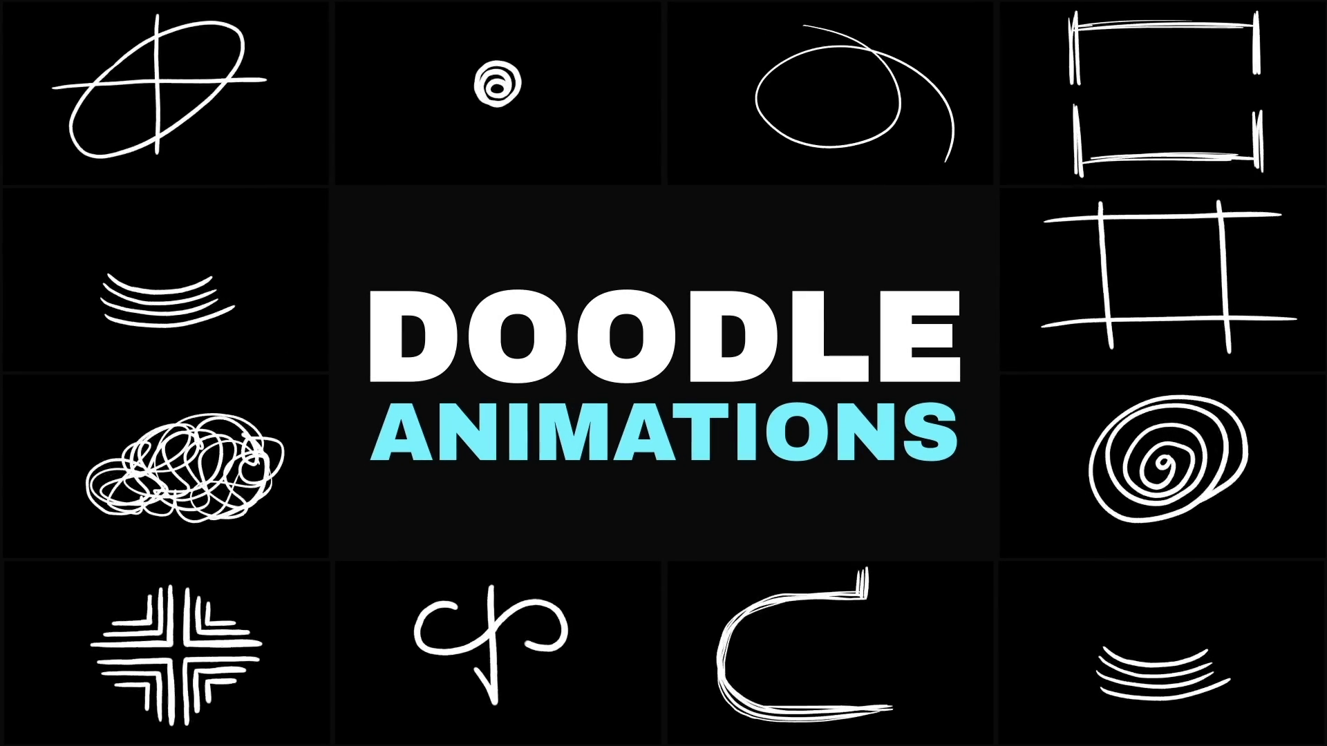 Abstract Sketchy Doodle Animations | DaVinci | DaVinci Resolve Template SBV-349079808 - Storyblocks