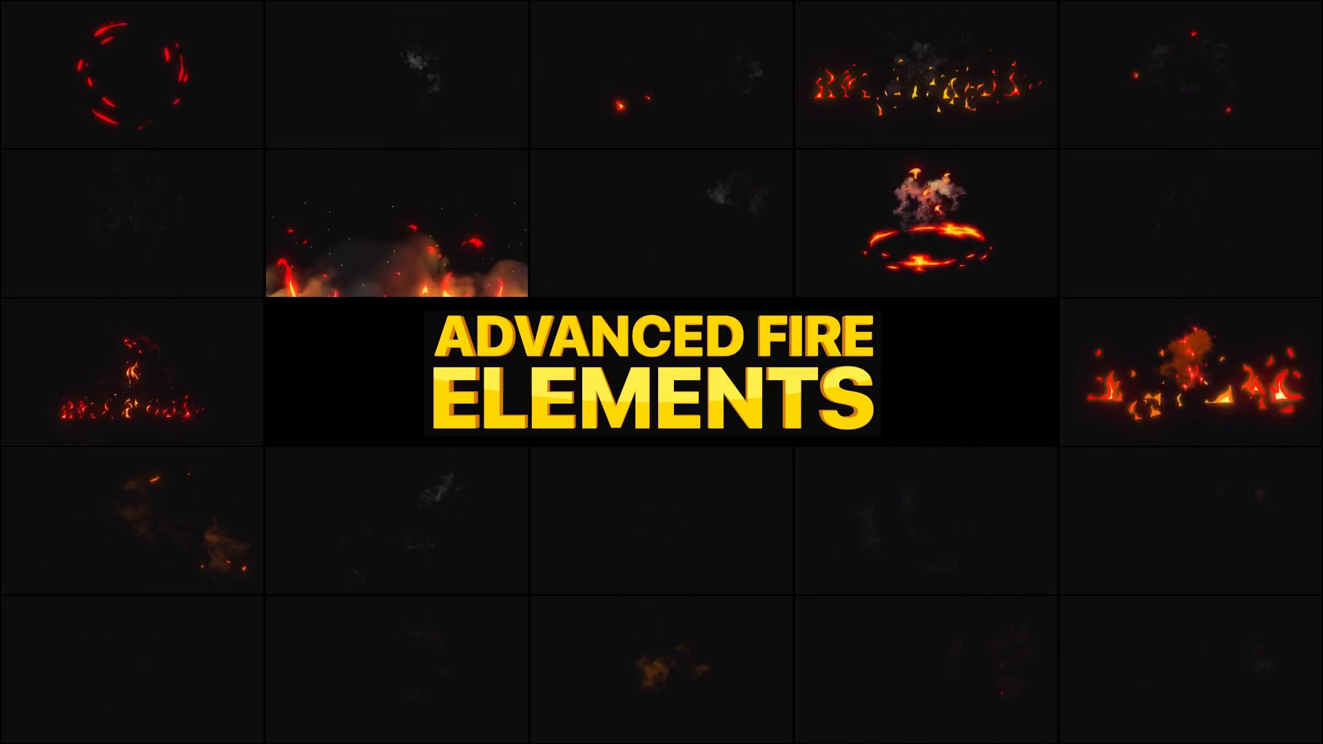 Advanced Fire Elements Combined Is Stunning Stock Footage SBV-347743163 ...