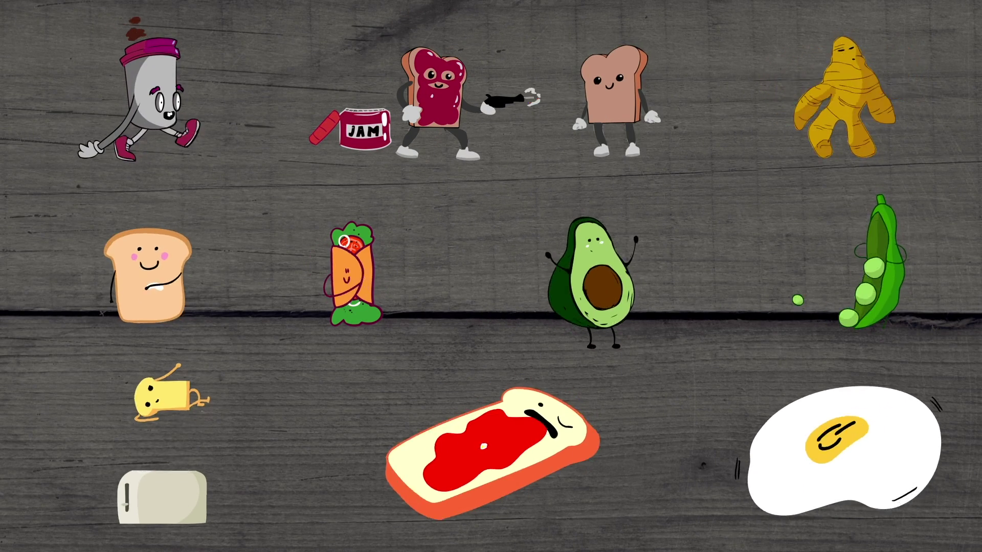 Animated Food Stickers | After Effects 00:50 SBV-346685634 - Storyblocks