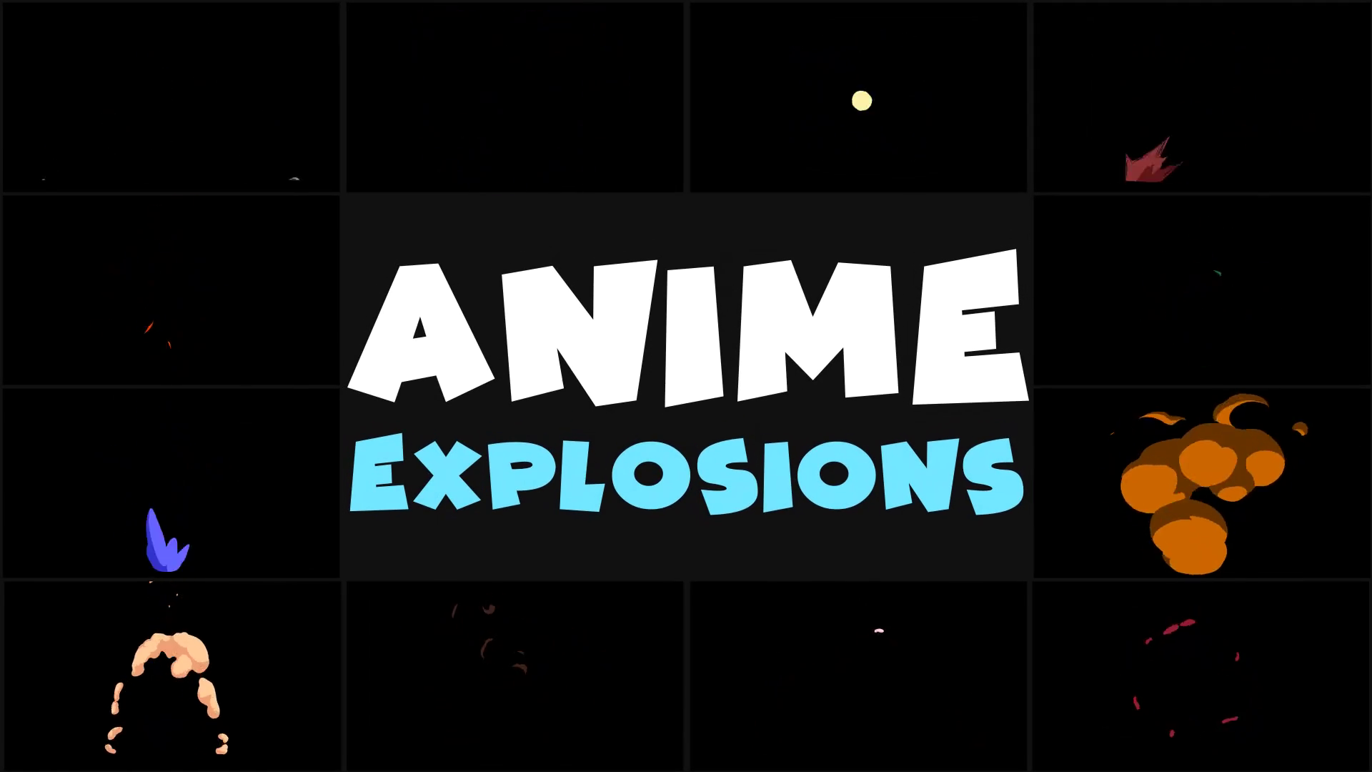 Anime Explosions | Effects Template SBV-347108685 - Storyblocks