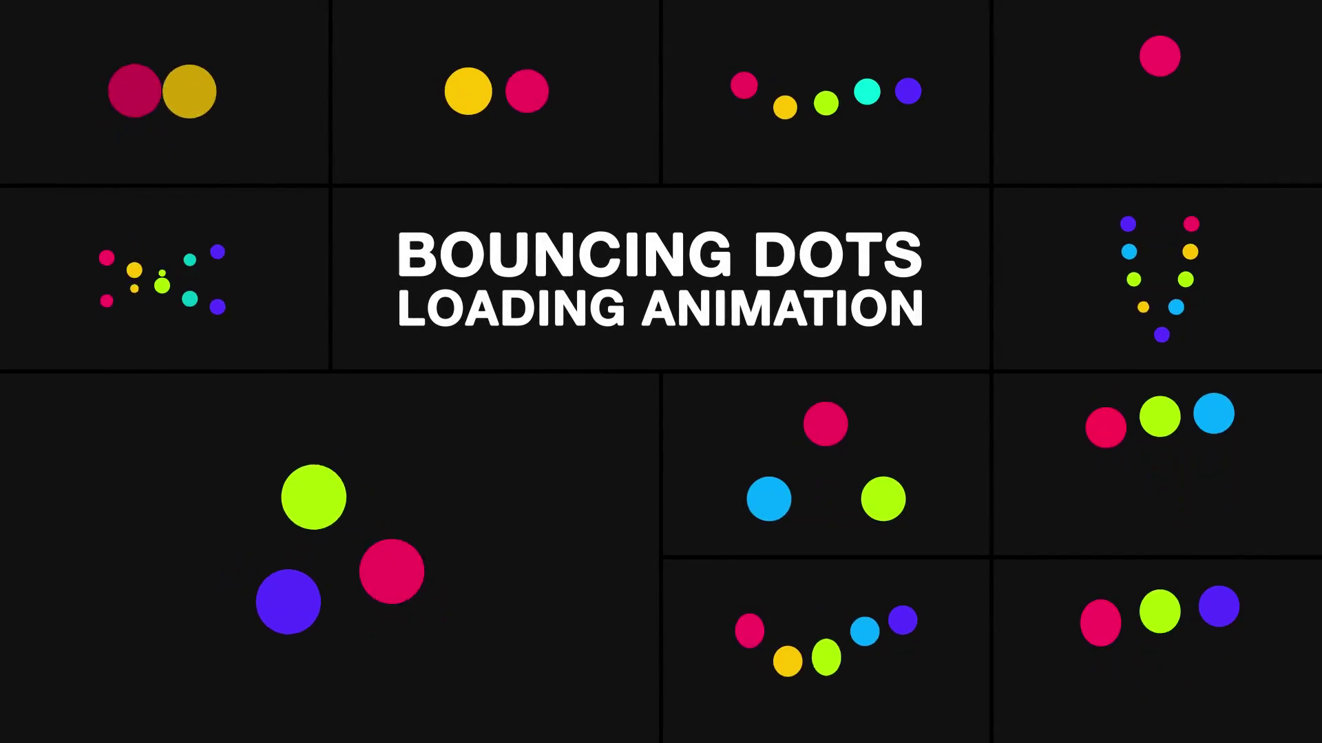 Bouncing Dots Loading Animation DaVinci | DaVinci Resolve Template SBV-352087297 - Storyblocks